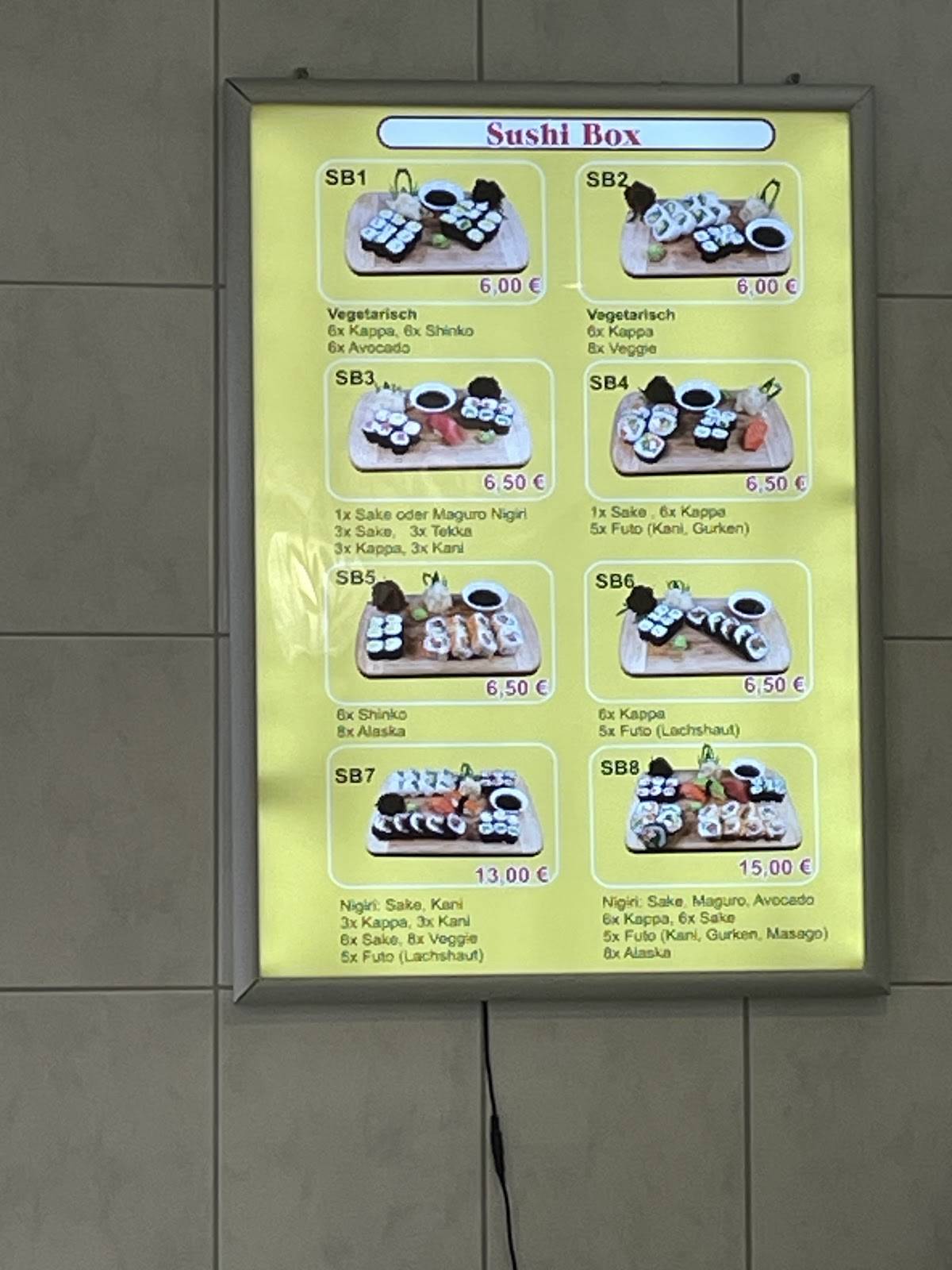Speisekarte von Bat Dat Sushi & Wok restaurant, Bischberg