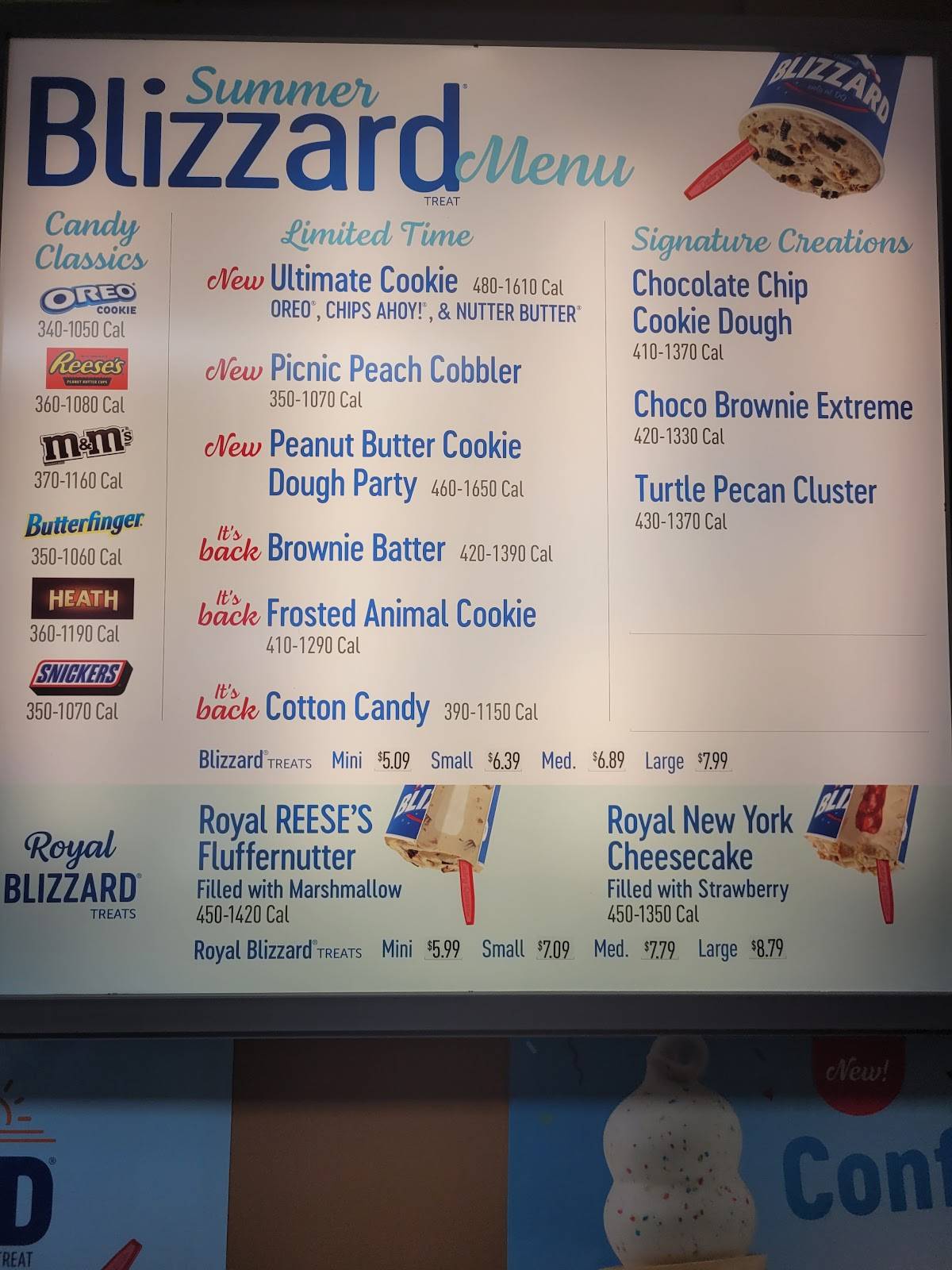 Menu at Battle Lake Dairy Queen fast food, Battle Lake