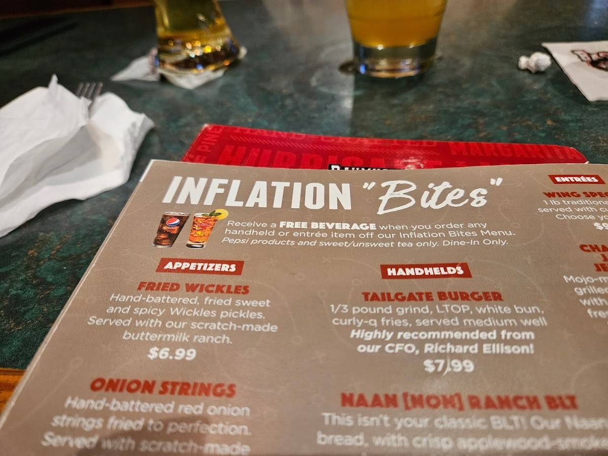 Menu at Baumhower's Victory Grille pub & bar, Montgomery