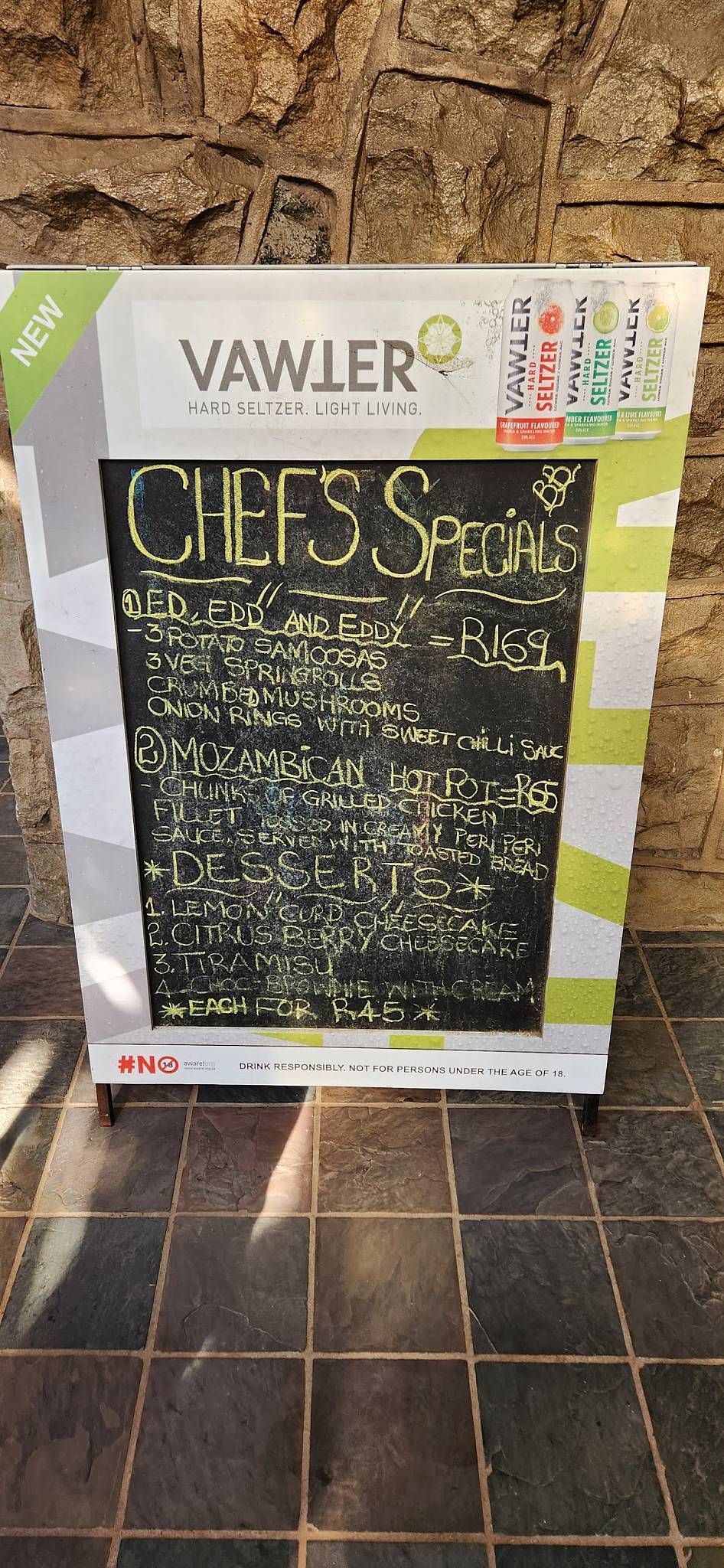 Menu at Beach Bums restaurant, Westbrook