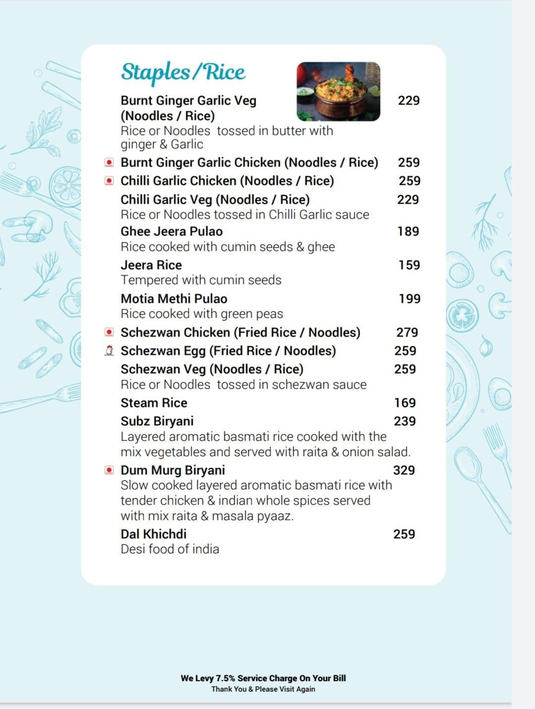 Menu at The Dome Cafe - HSR Layout, Bengaluru