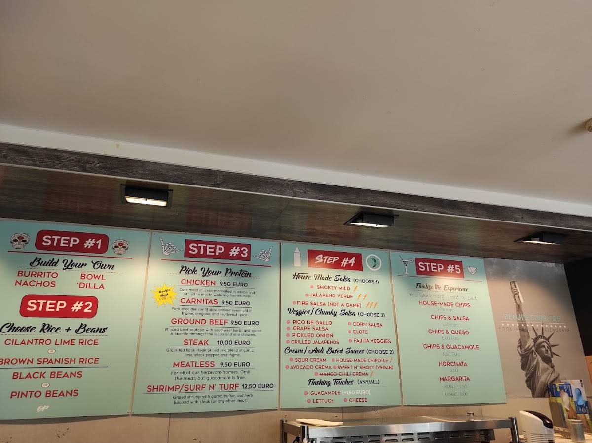 Menu at Benji's Burrito Bistro restaurant, Kaiserslautern, Im ...