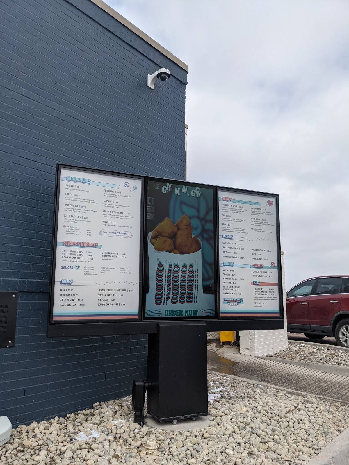 Menu at Birdcall restaurant, Colorado Springs