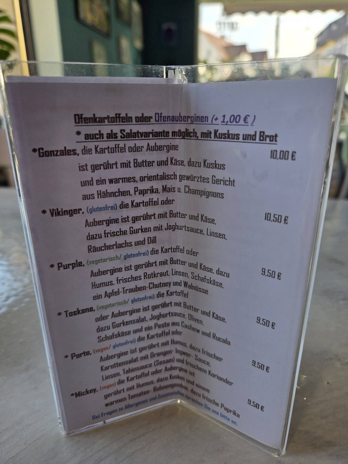 Speisekarte von Bistro Und Café Zeitgeist restaurant, Fellbach