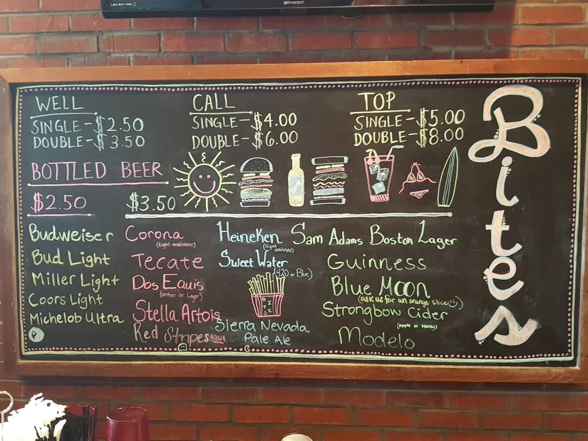 Menu at Bites in the Boro restaurant, Statesboro, Statesboro Pl Cir