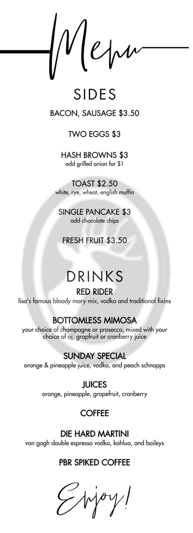 Menu at Black Forest pub & bar, South Euclid