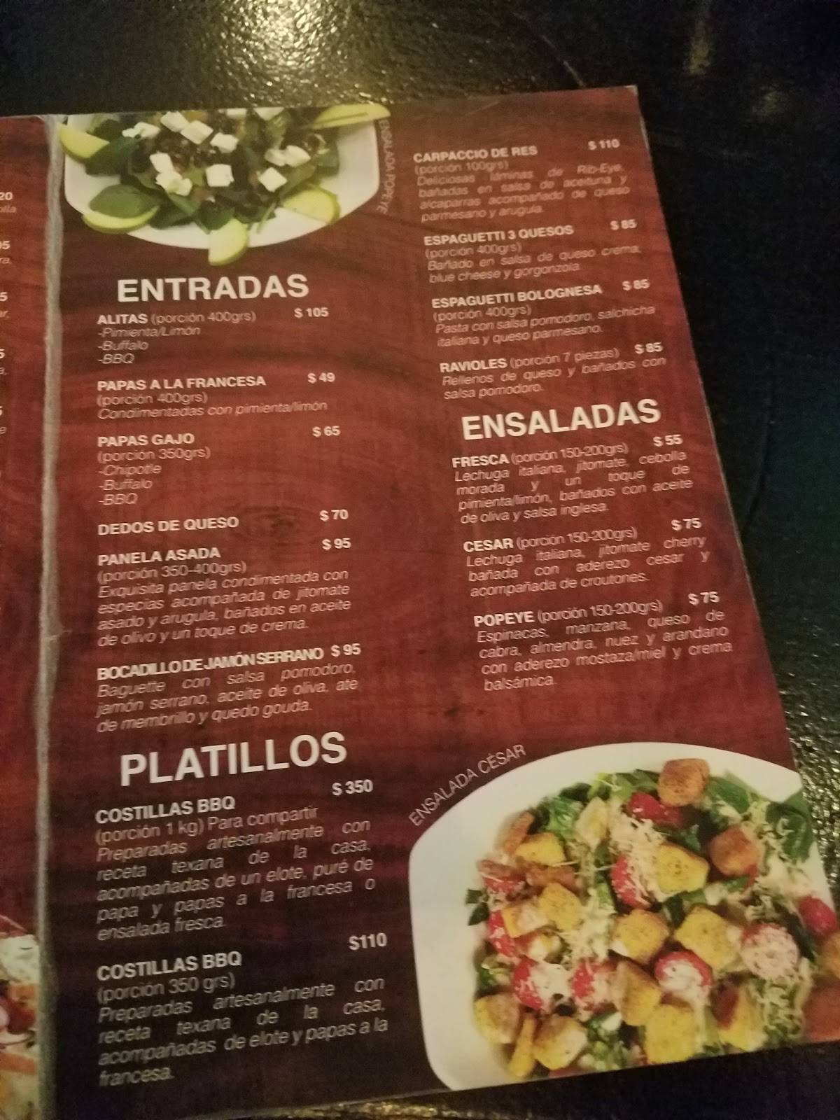 Carta del restaurante Black Albahaca, Guadalajara, Av. Cvln. División ...