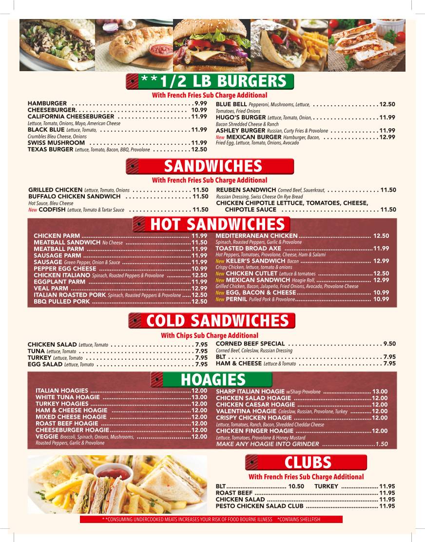Menu at Blue Bell Pizza pizzeria, Blue Bell, 34 Skippack Pike