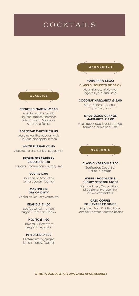 Menu at Blue Dog pub & bar, Glasgow, 151 W George St