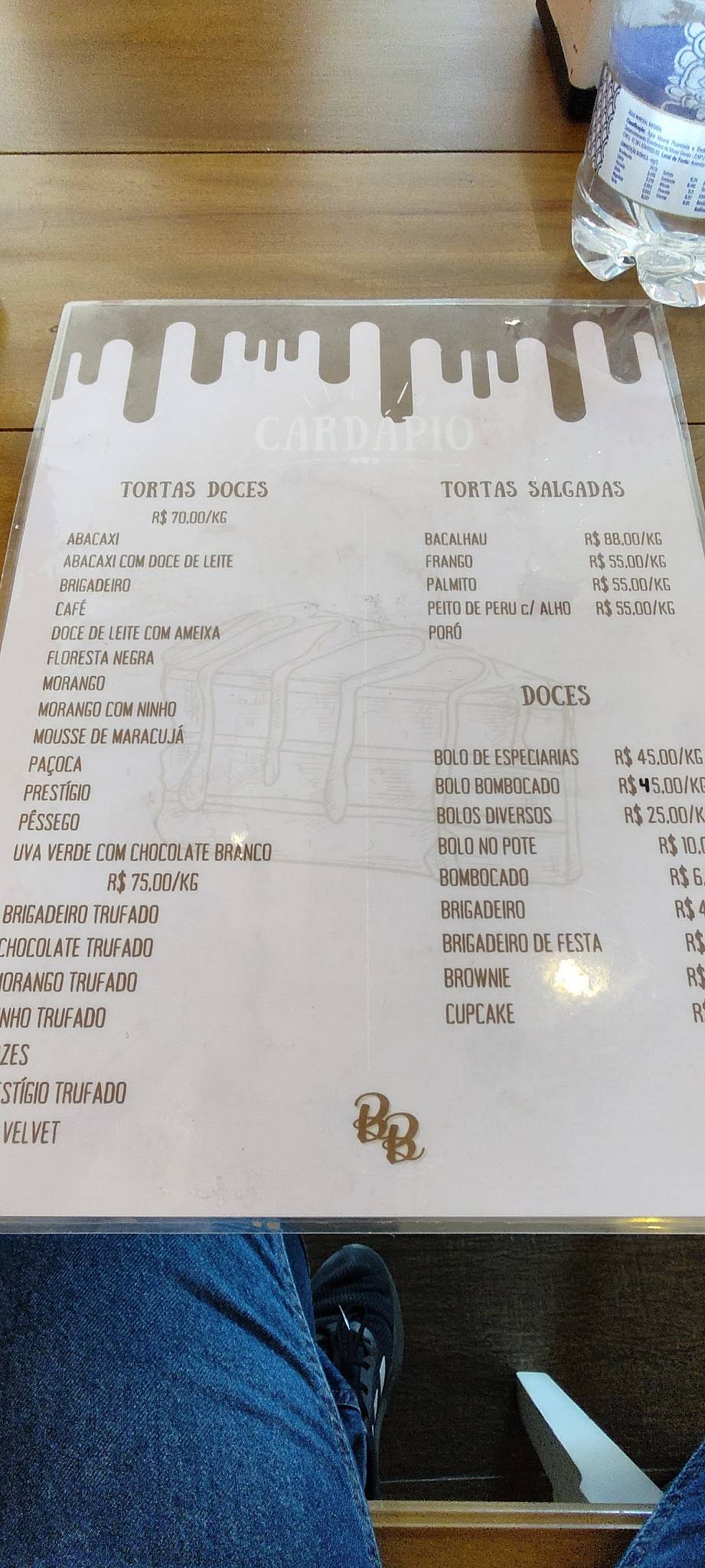 Menu em Bom Bocado, São João Del Rei