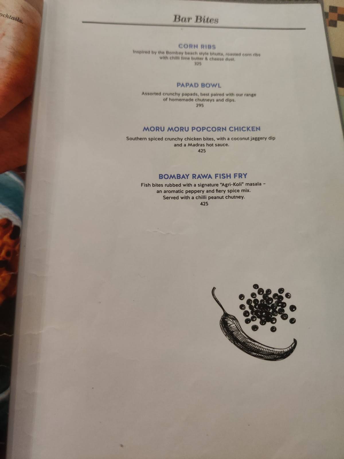 Menu at Bombay Brasserie - Orion Mall - Rajajinagar, Bengaluru