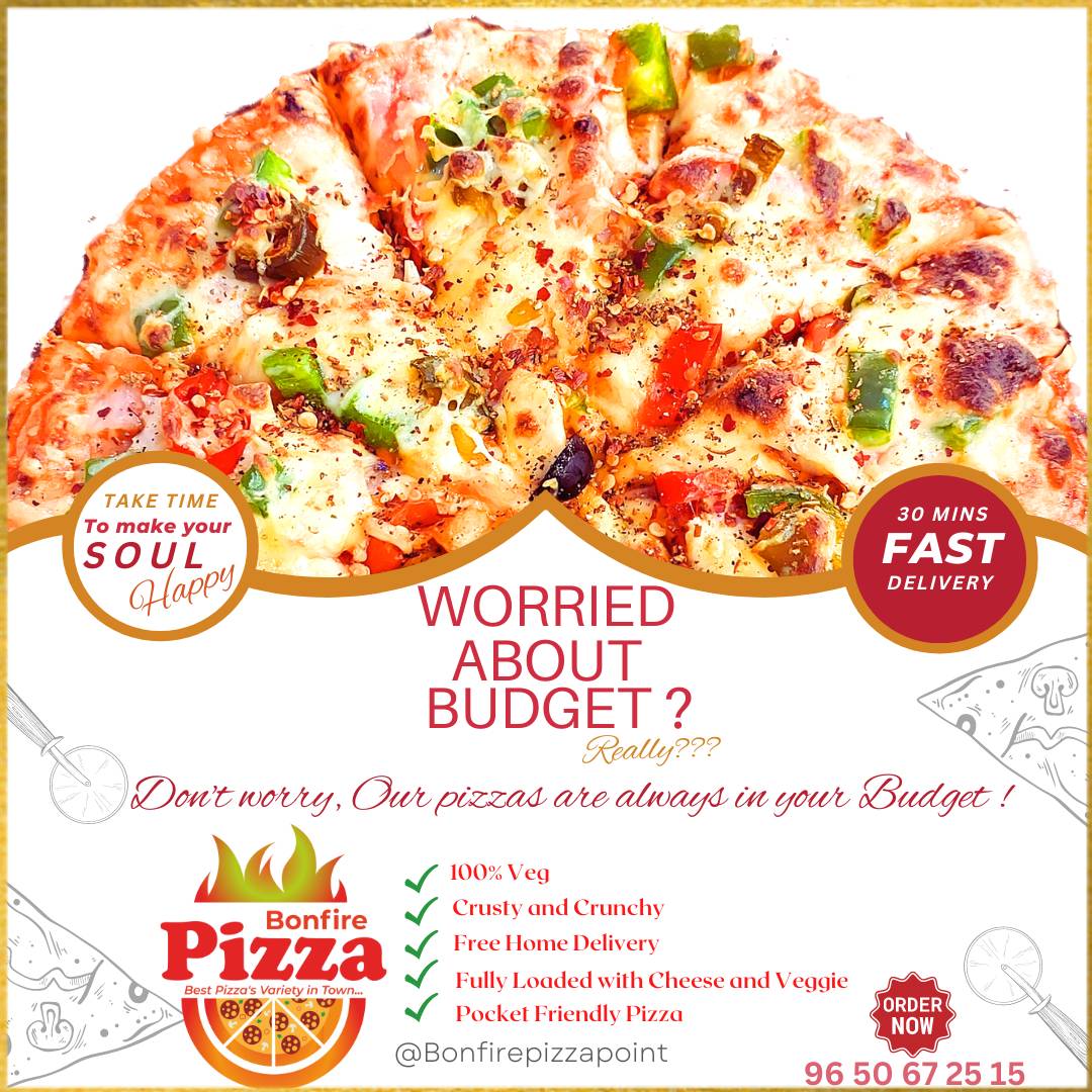 Menu at Bonfire Pizza, Rishikesh, Tilak Rd