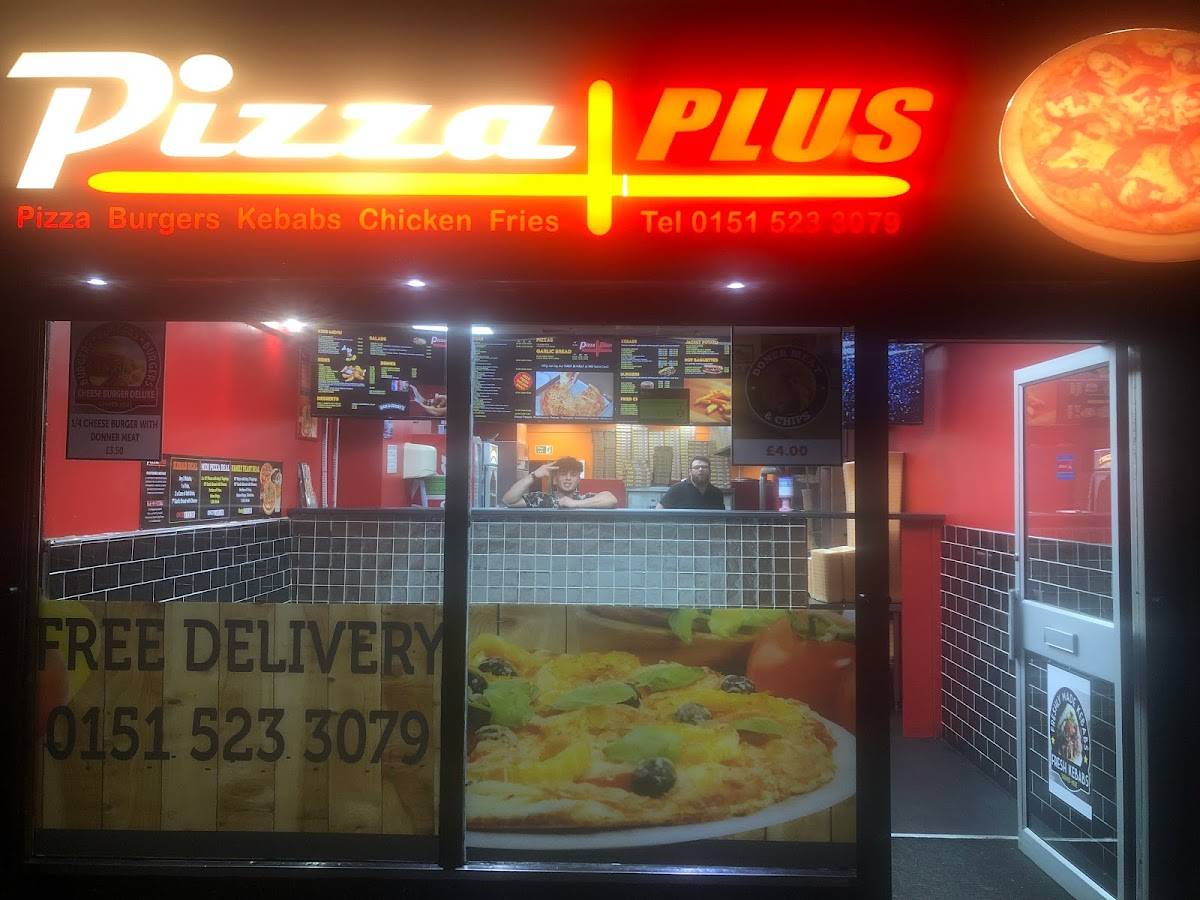 Menu at Pizza Plus pizzeria, Bootle, 29 The Marian Square