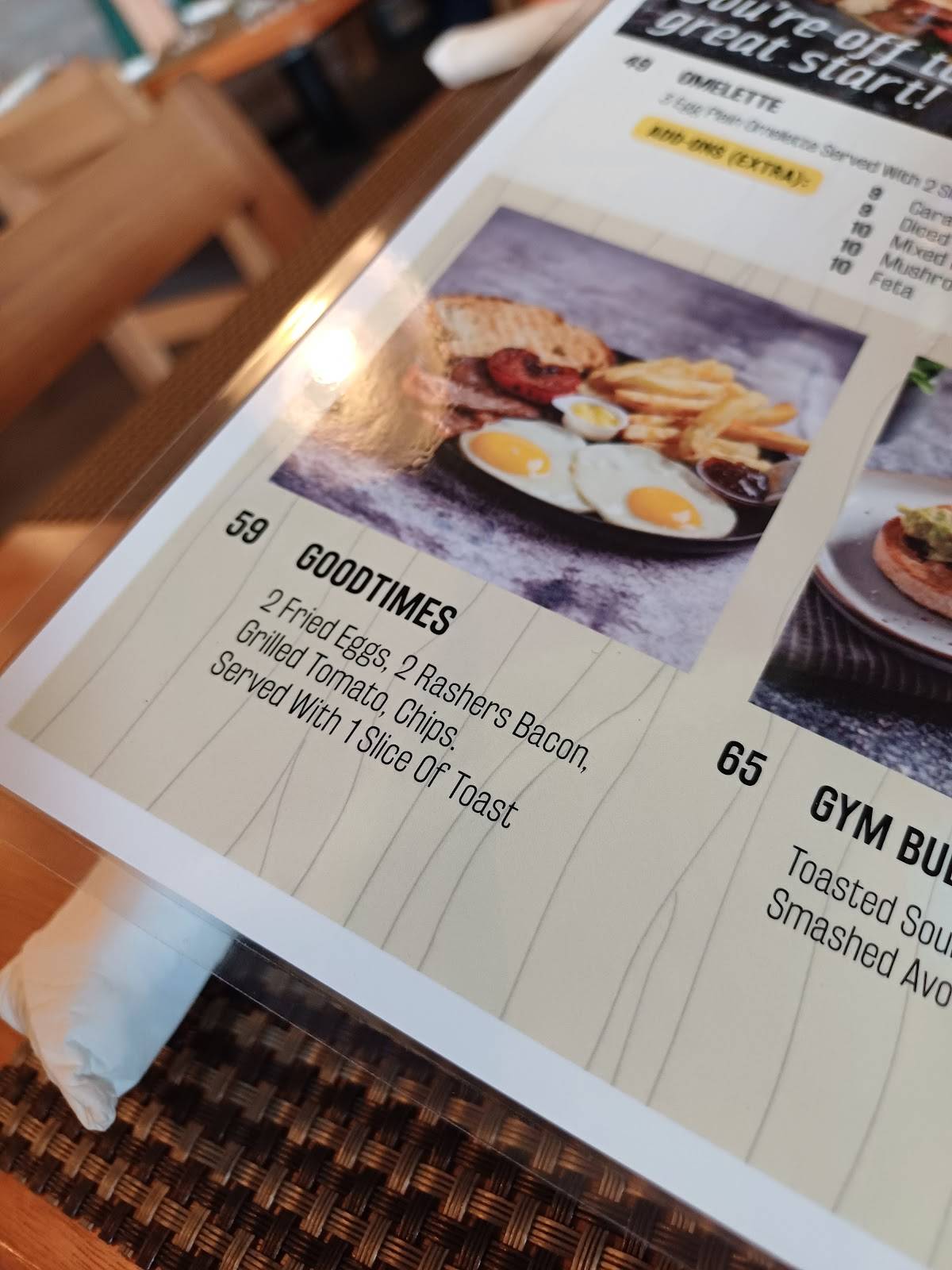 Menu at Bossa Bedfordview restaurant, Johannesburg