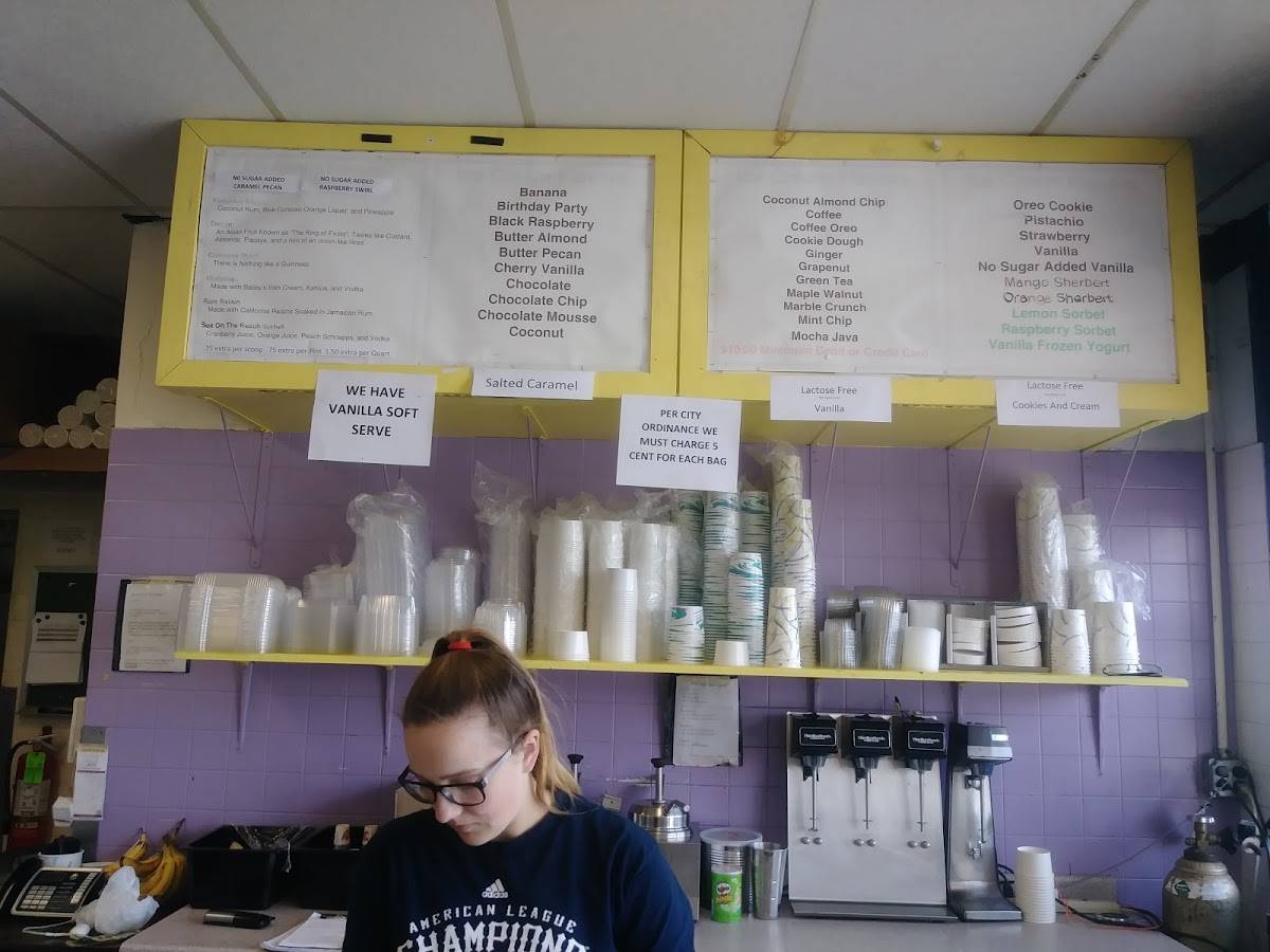 Menu at Boston Ice Cream Factory fast food, Boston, 777 William T ...