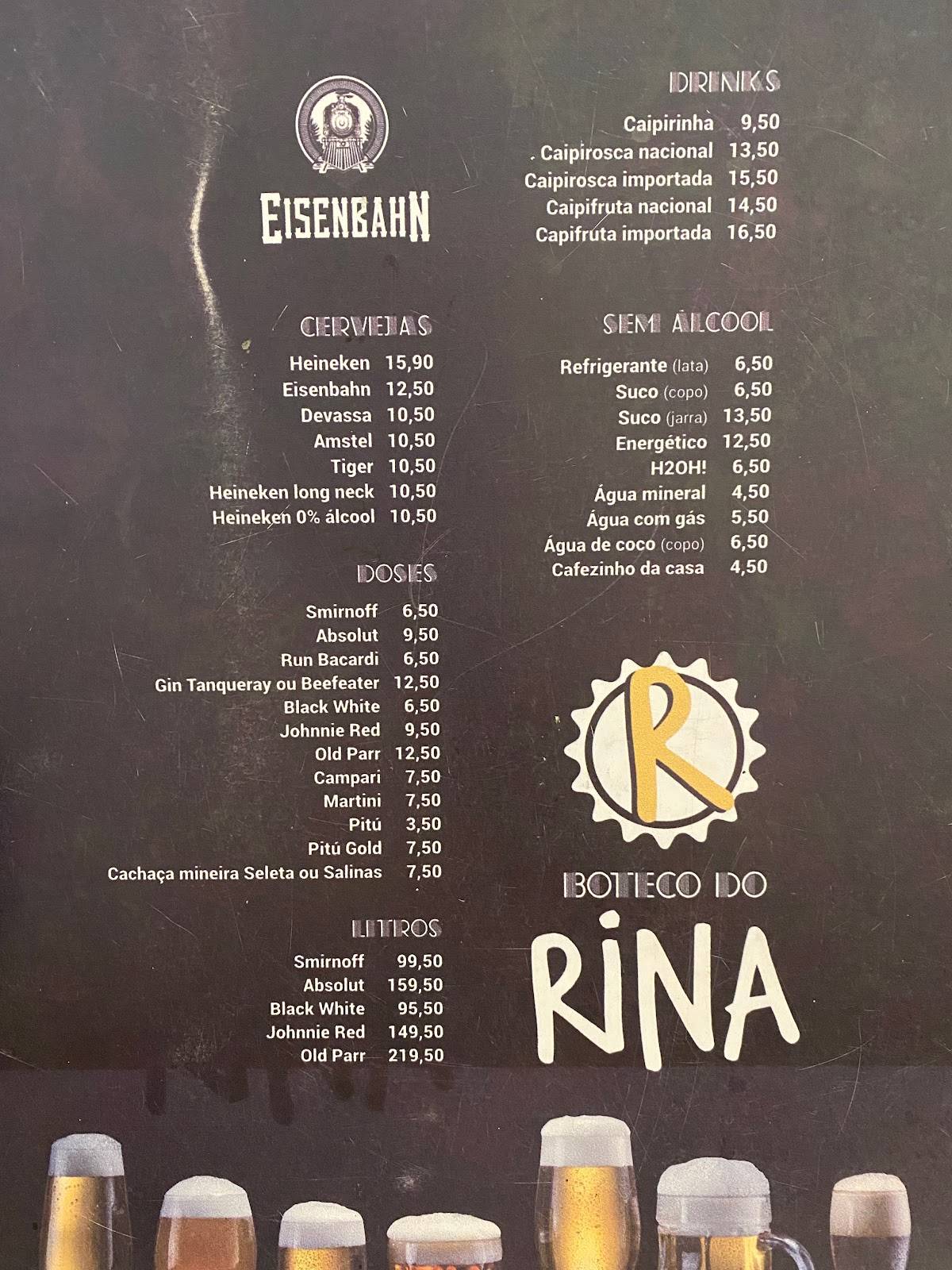 Menu em Boteco do Rina pub & Bar, Recife