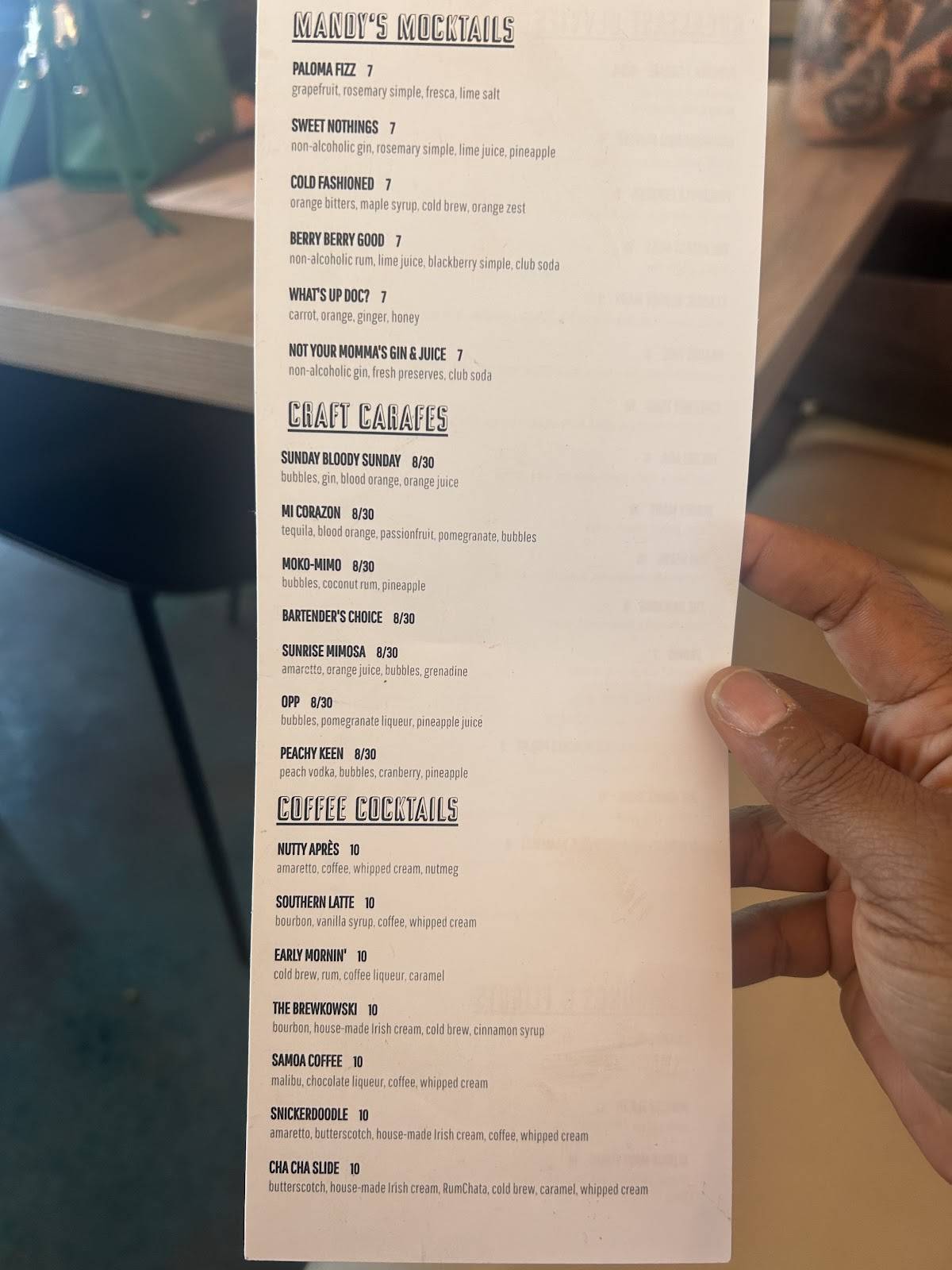 Menu at Bramble Breakfast & Bar - Downtown, Tulsa, E 6th St