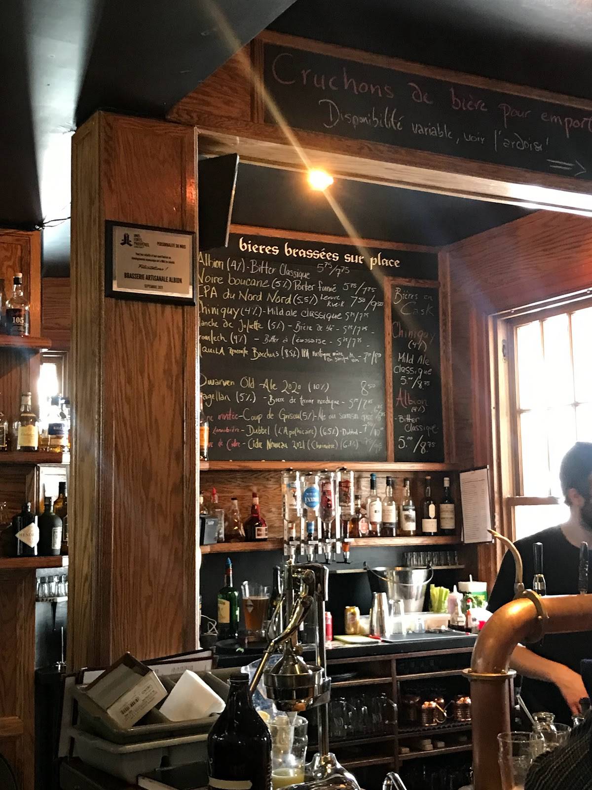Menu au Albion - Brasserie Artisanale / Resto-Pub, Joliette