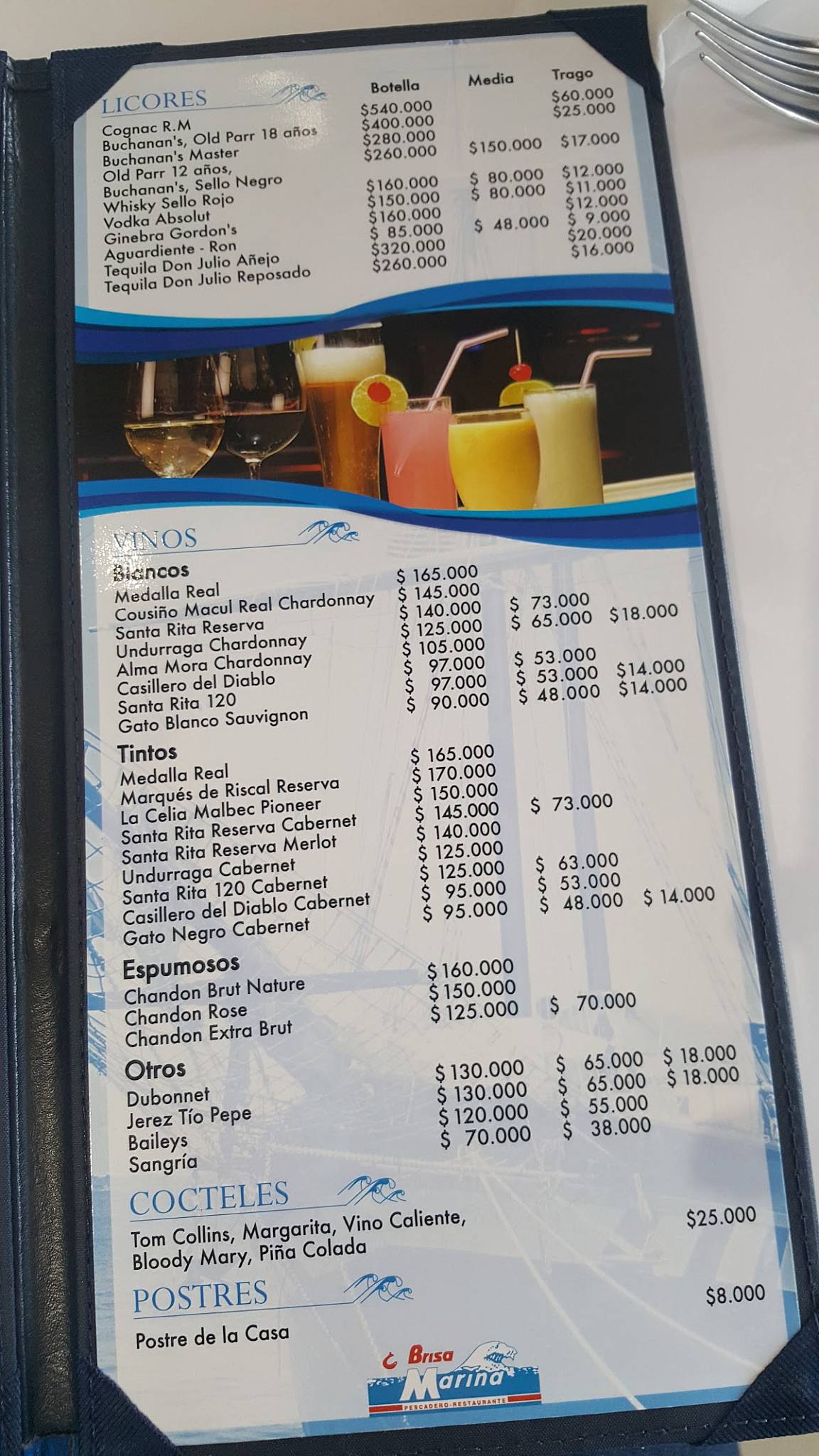 Carta del restaurante Brisa Marina, Bogotá, Cl. 44 #59
