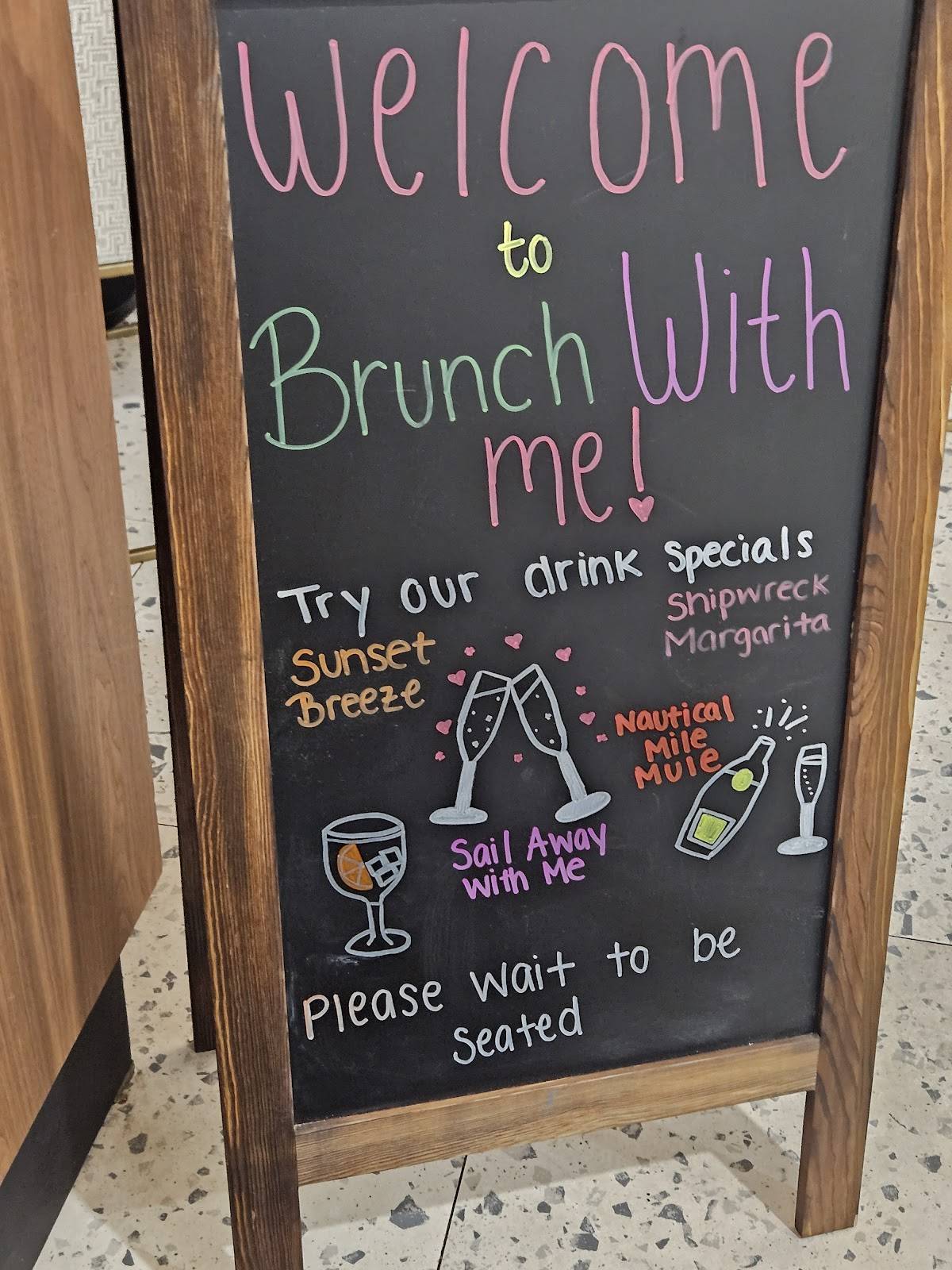 Menu at Brunch With Me pub & bar, Saint Clair Shores, Jefferson Ave