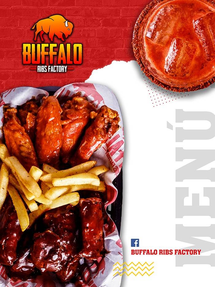 Carta del pub y bar Buffalo Ribs Factory, Celaya