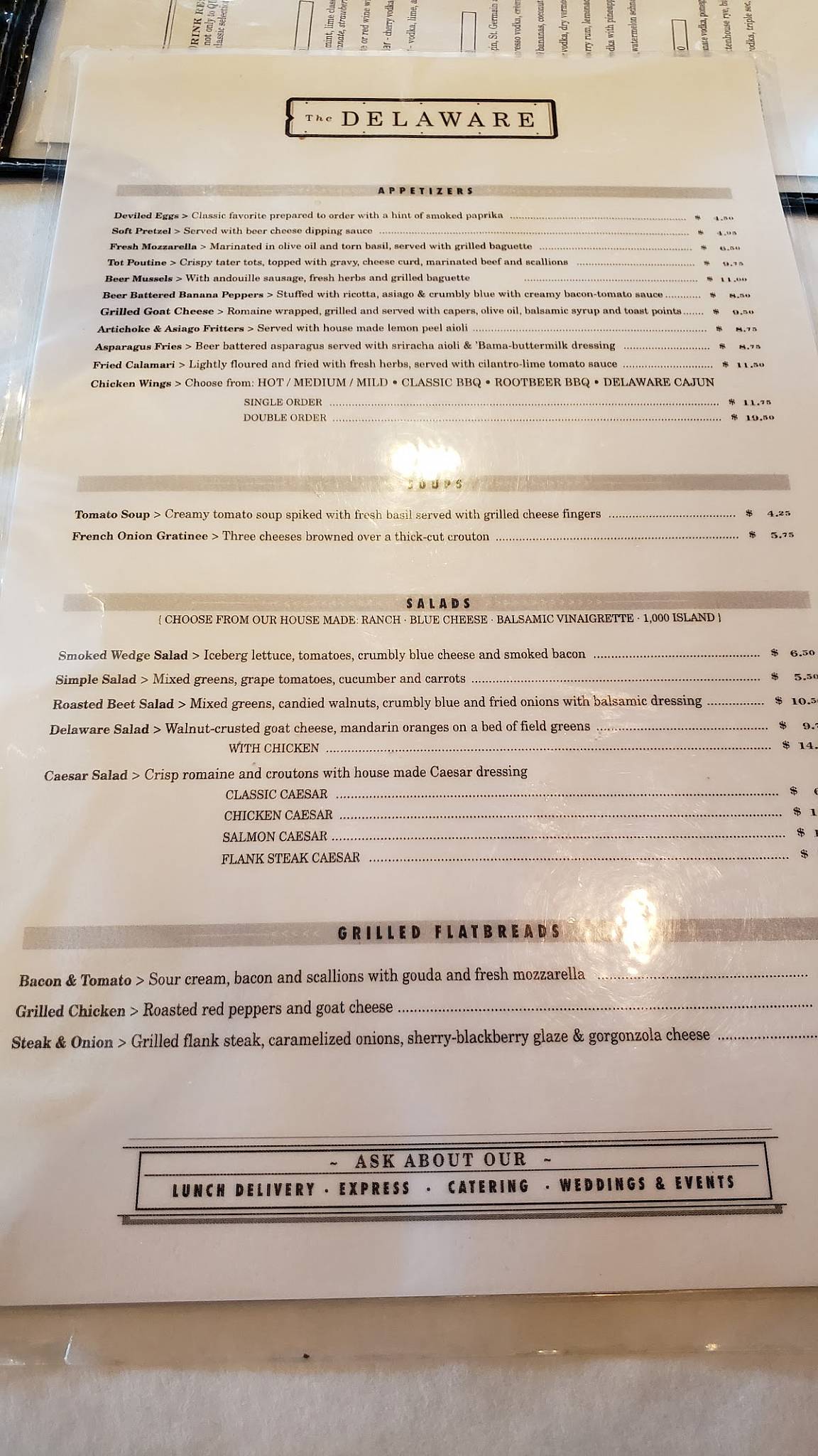 Menu at The Delaware Pub & Grill, Kenmore, Delaware Ave