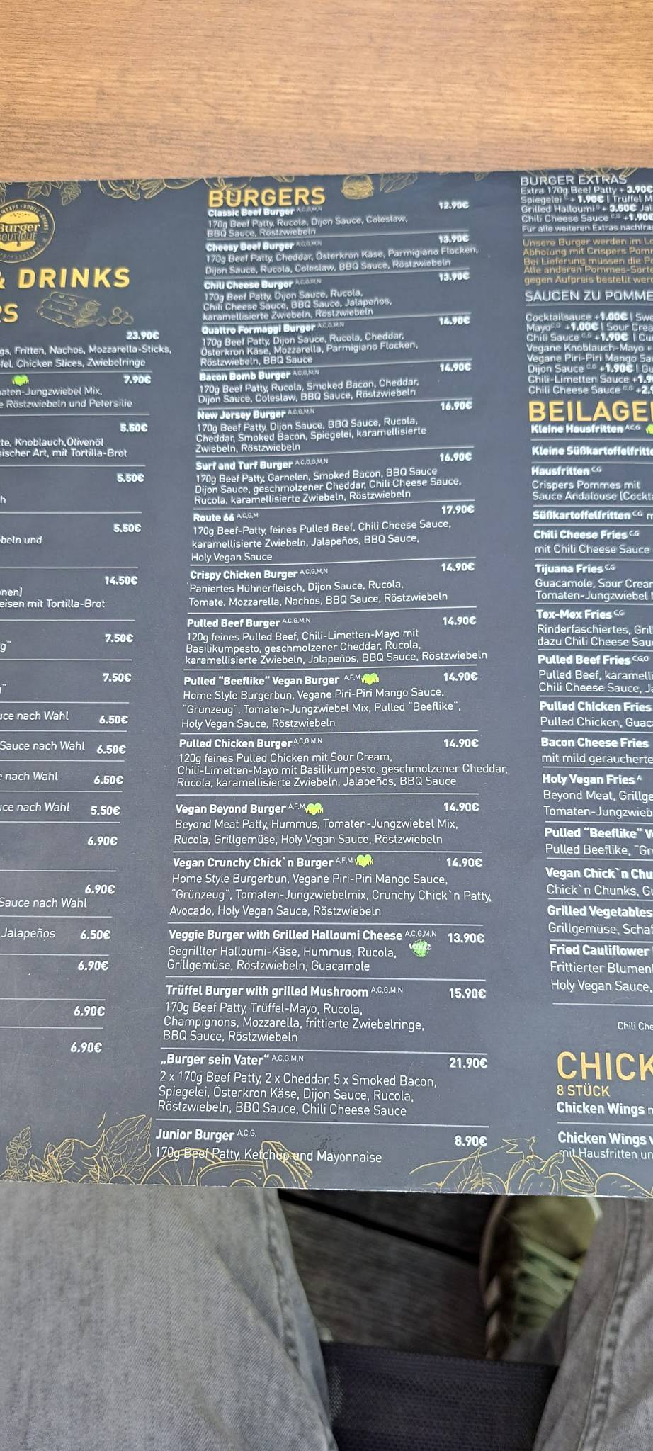 Speisekarte von Burger Boutique Kapfenberg ECE restaurant, Kapfenberg