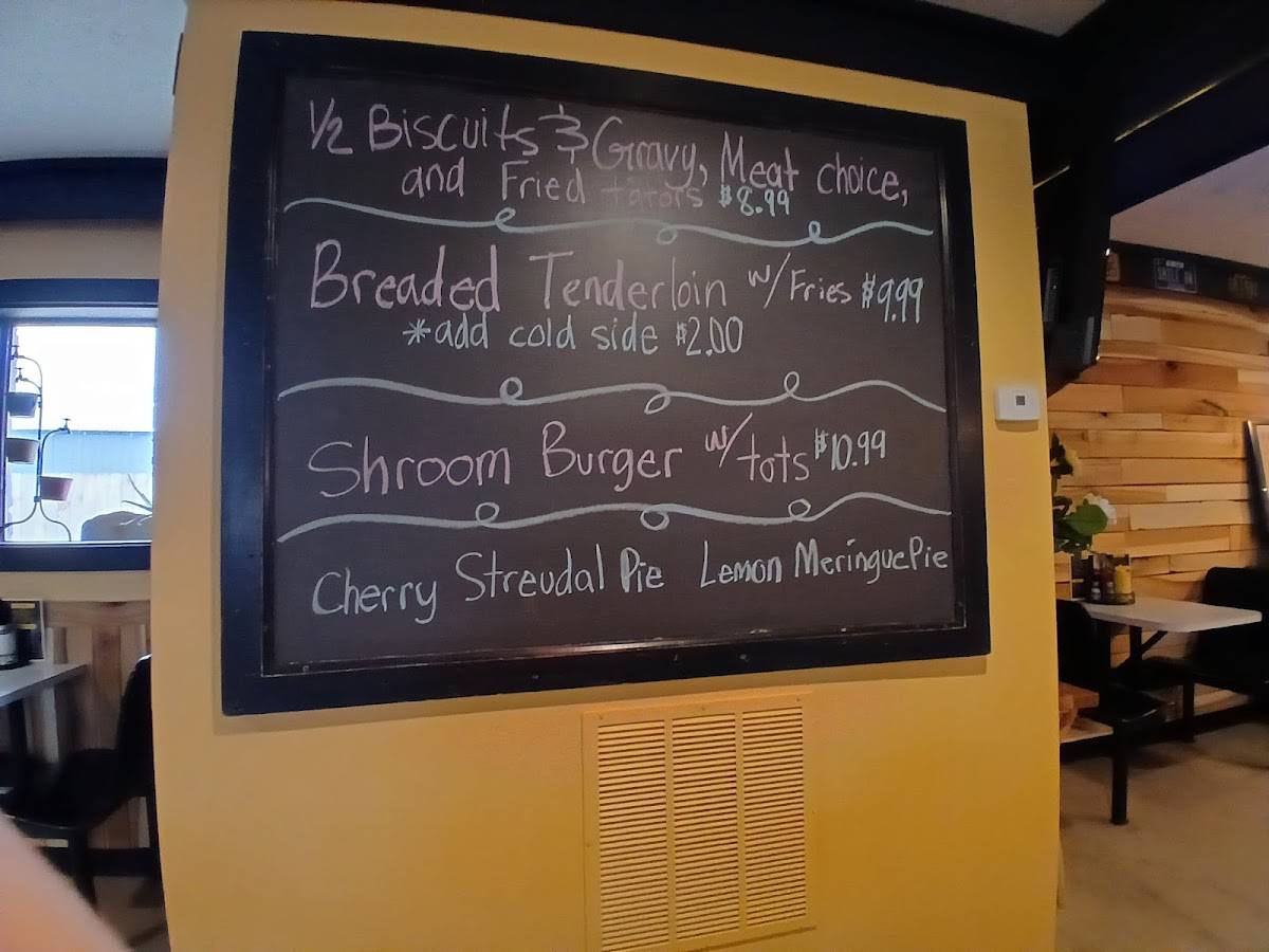 Menu at Busy Bee Cafe, Spencer