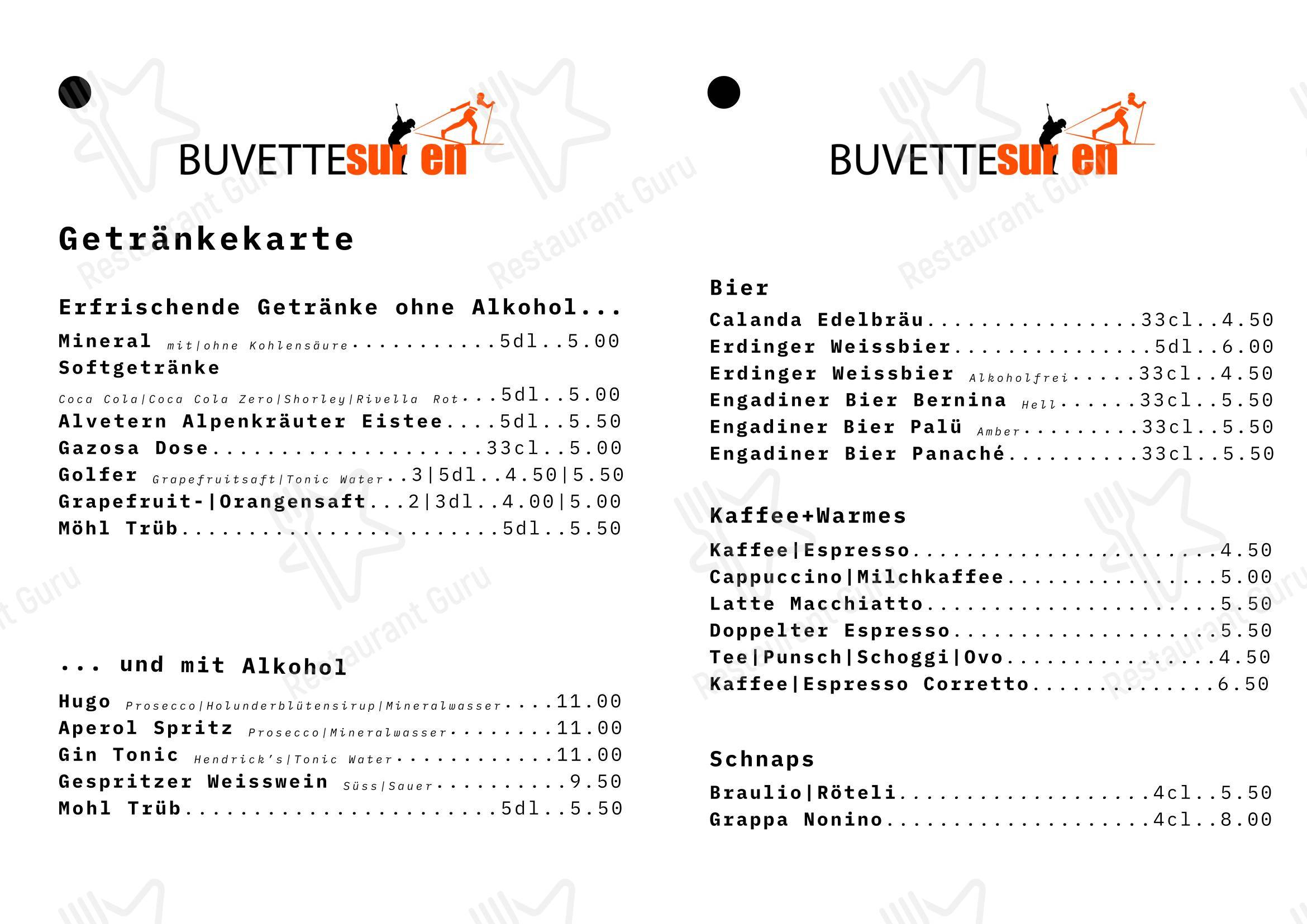 Menu da Buvette, Zuoz
