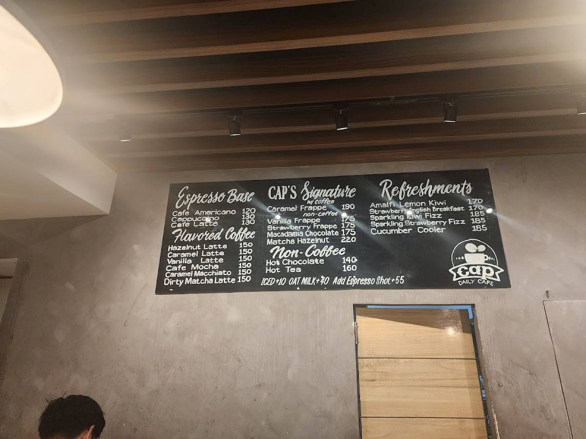 Menu at CAP Daily Cafe - Mandaue, Mandaue City