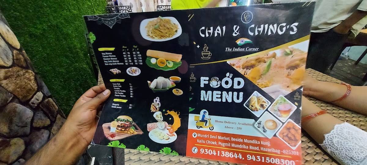 Menu at CHAI & CHING'S, Hazaribagh