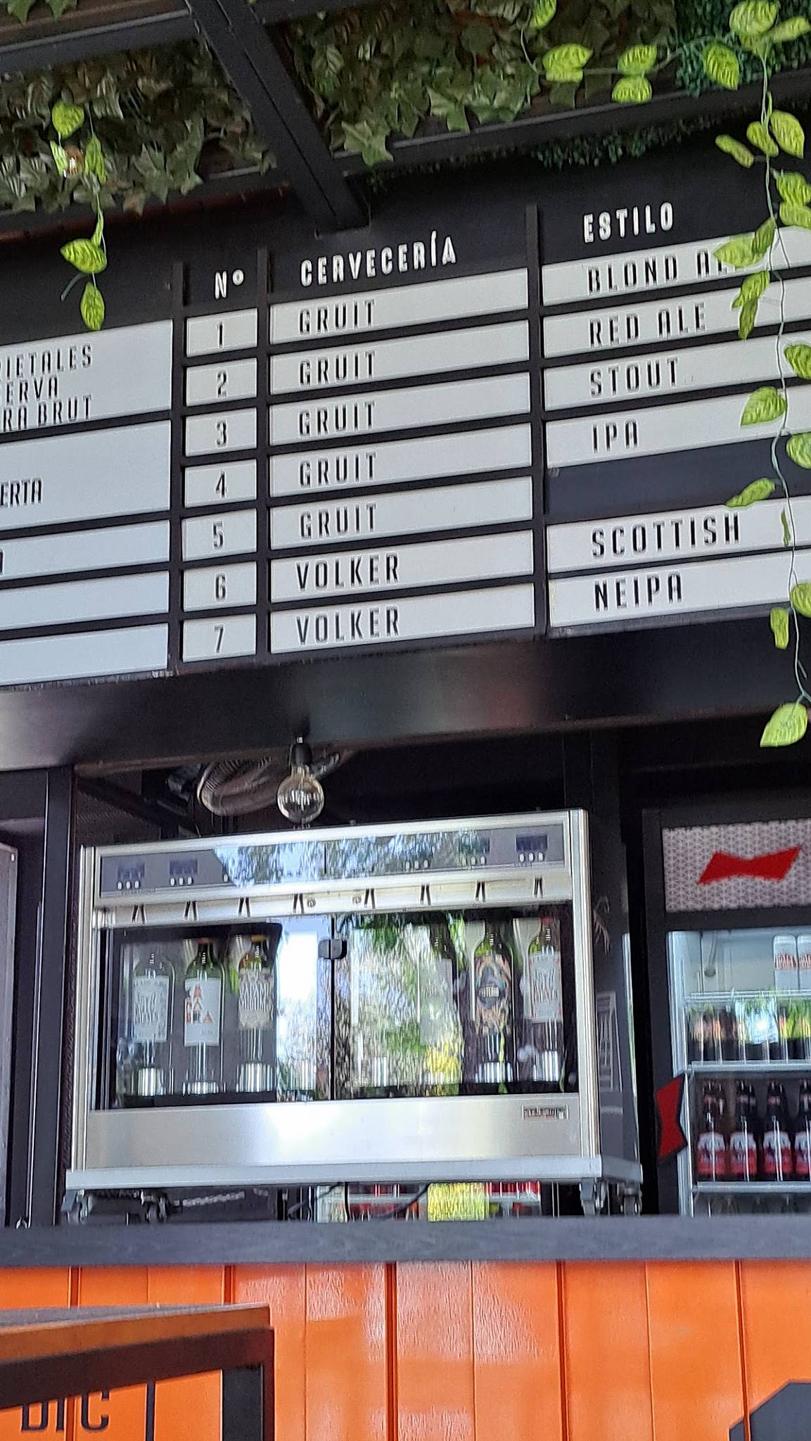 Carta del pub y bar CONVOY Beer Park, San Martín