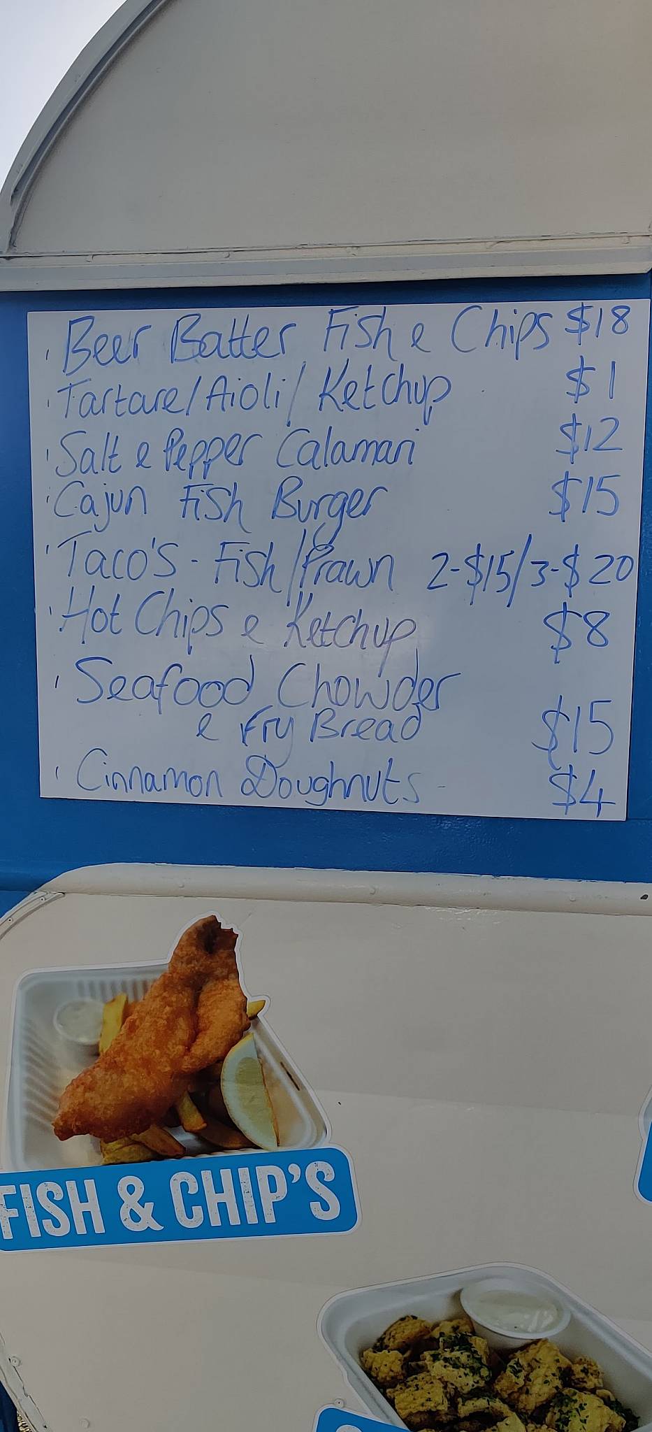 Menu at CRISPY CATCH restaurant, Wellington