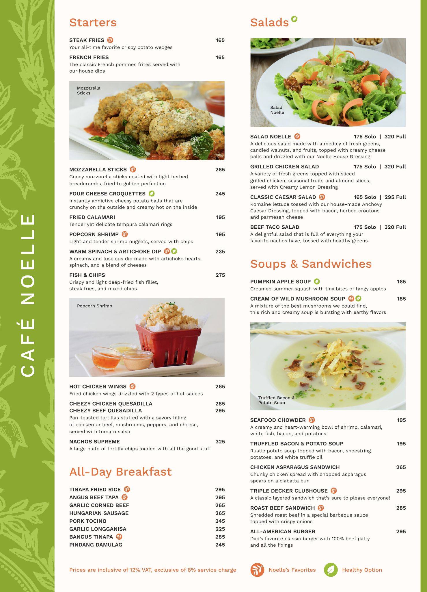 Menu at Café Noelle - Greenfields Square, San Fernando cafe, San Fernando