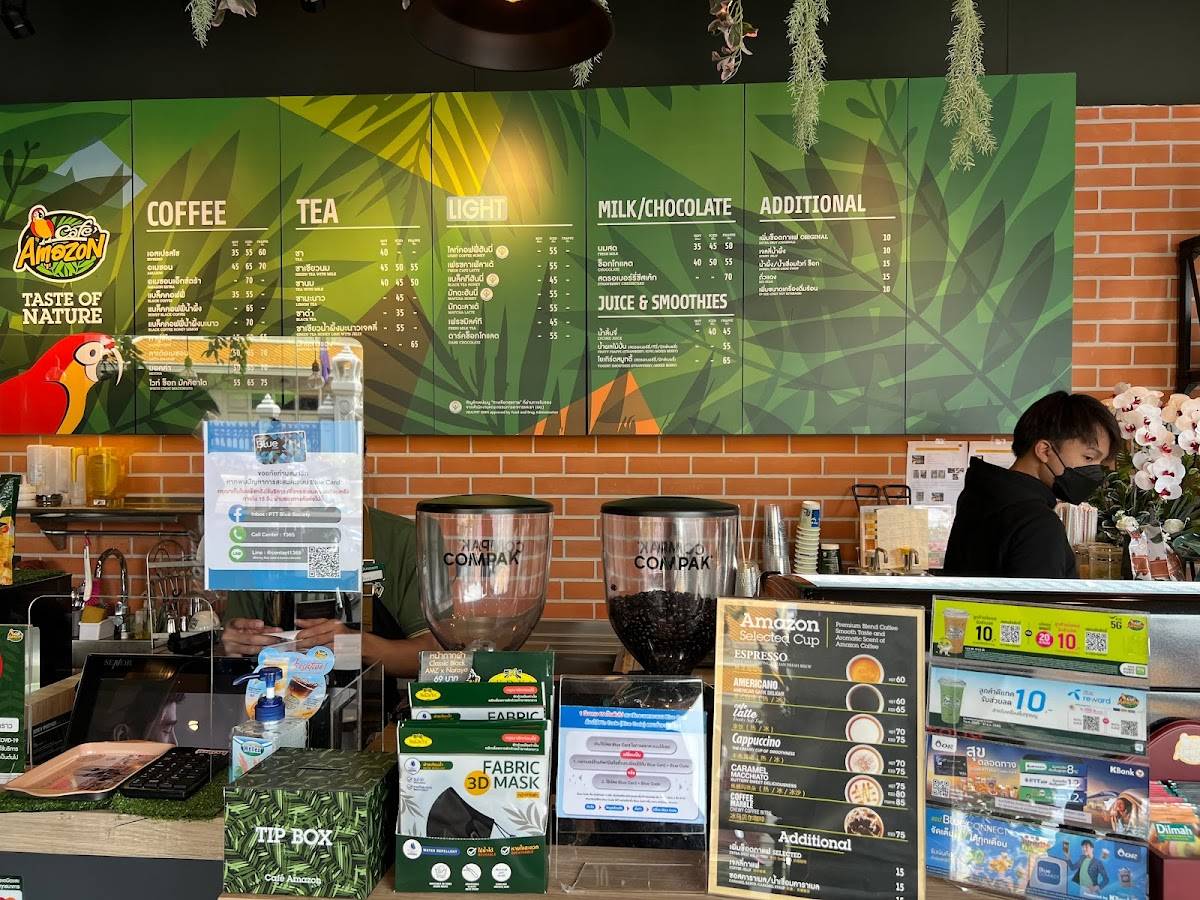 Menu at Café Amazon cafe, Bangkok, 332 332/1-2 Tri Mit Rd
