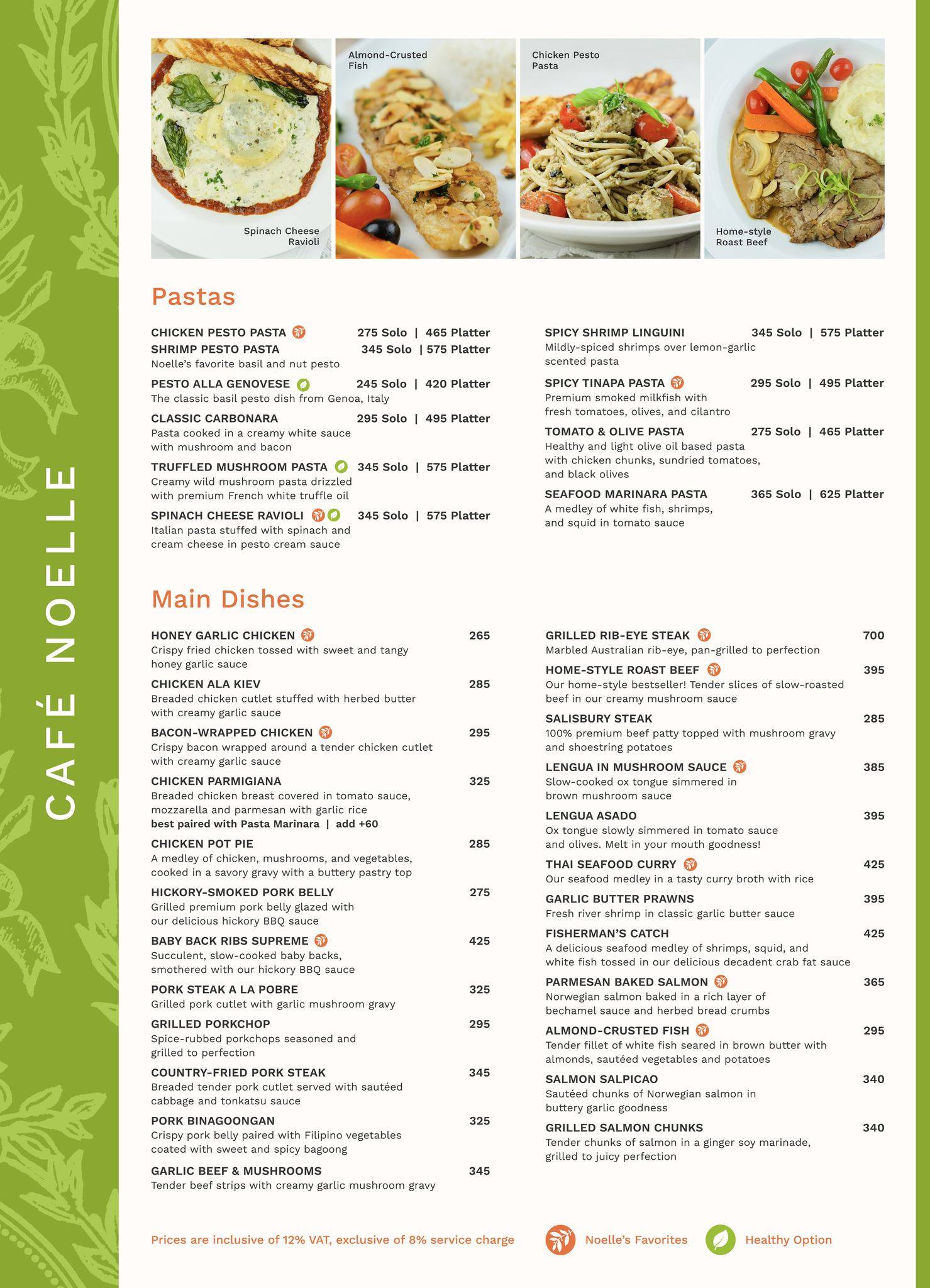 Menu at Café Noelle - Greenfields Square, San Fernando cafe, San Fernando