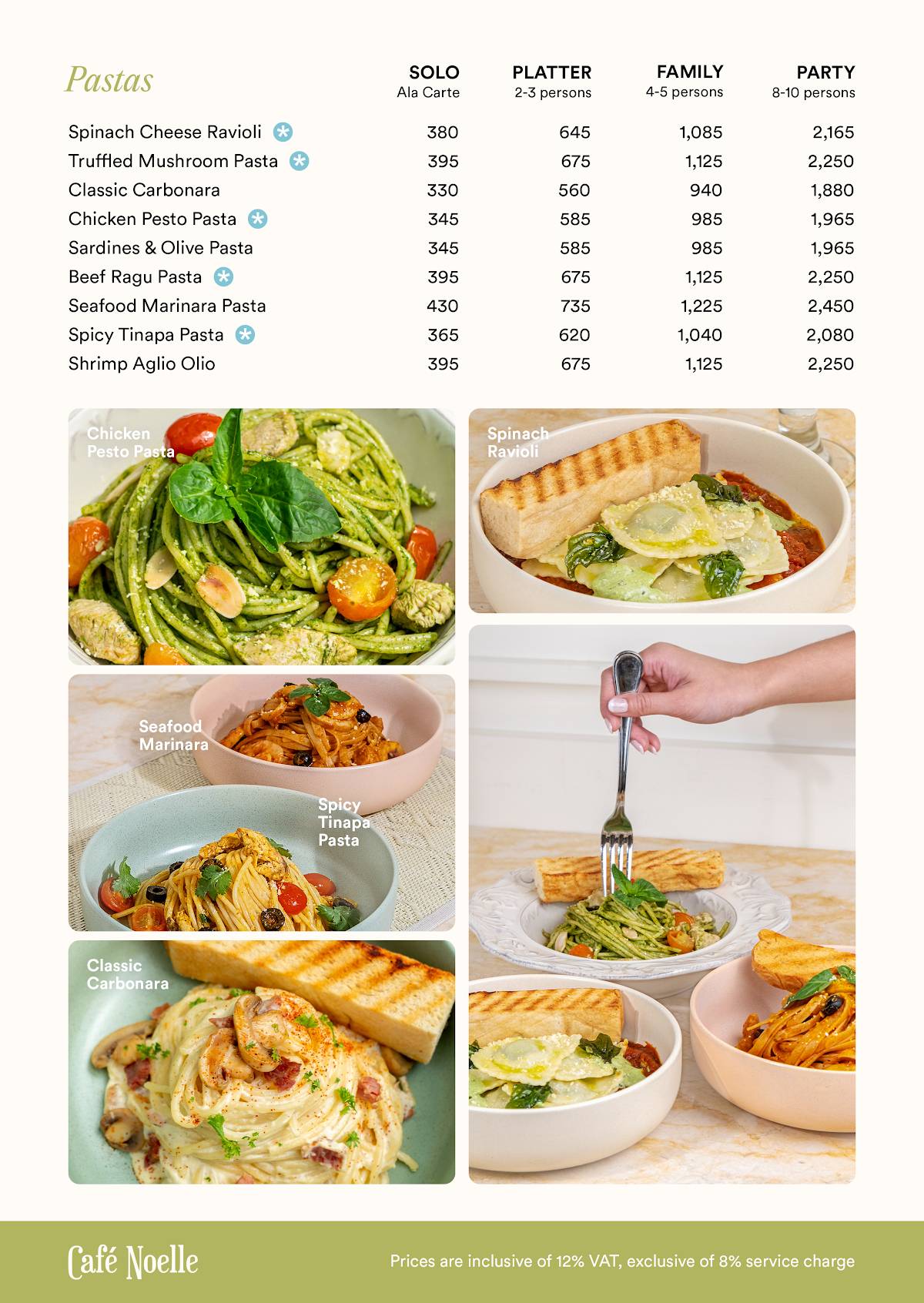 Menu at Café Noelle - Greenfields Square, San Fernando cafe, San Fernando