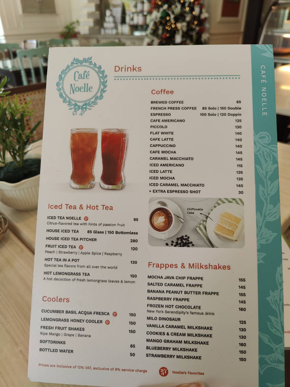 Menu at Café Noelle - Greenfields Square, San Fernando cafe, San Fernando