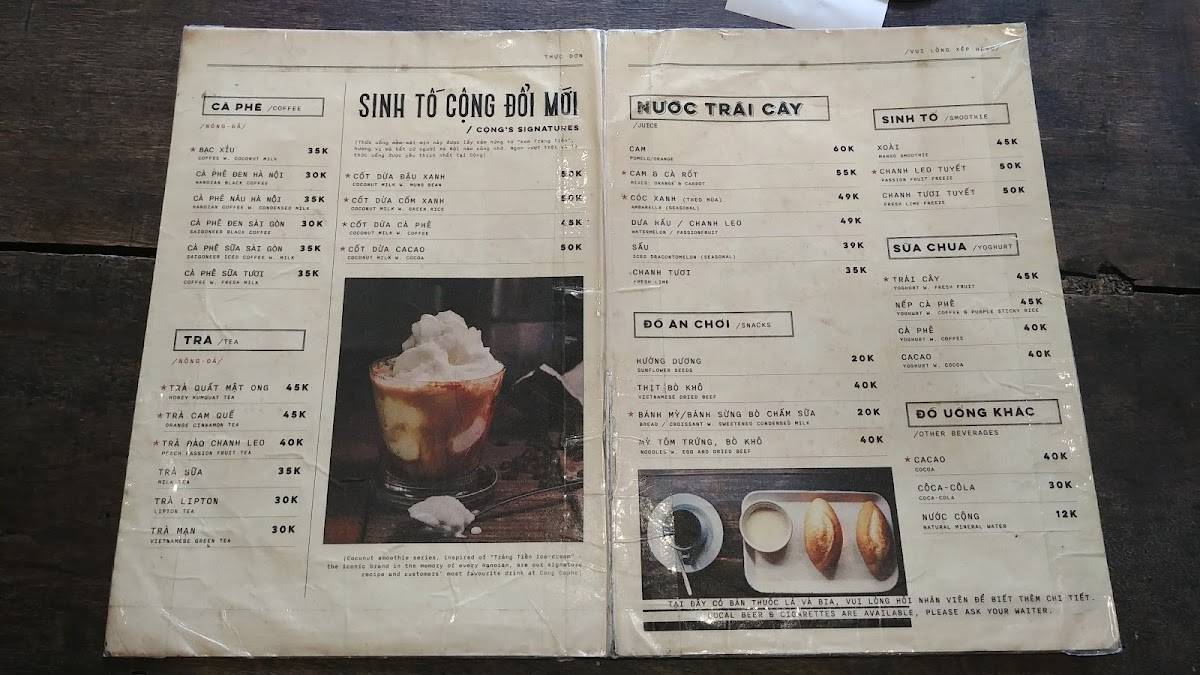 Carta de Cong Cafe, Hanoi, 32 Điện Biên Phủ