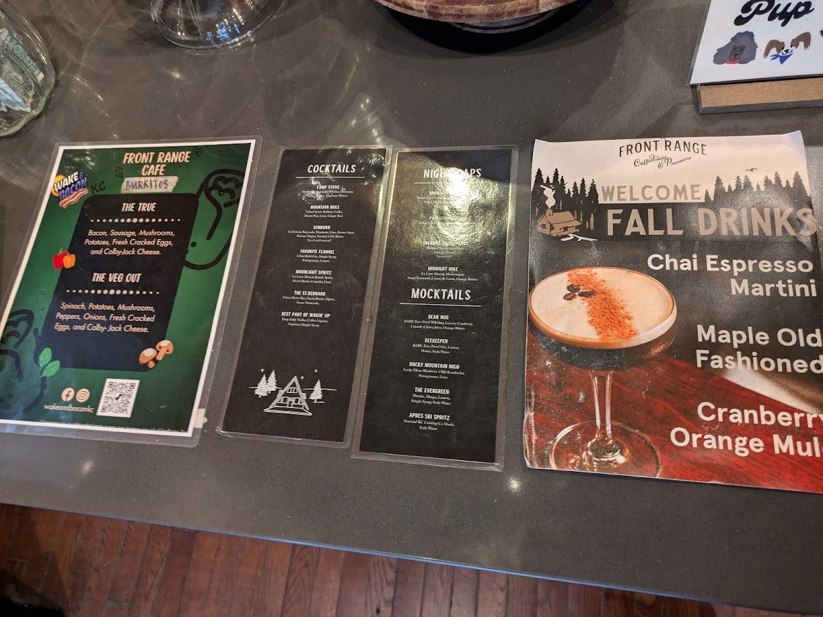 Menu at Front Range Cafe - Fairway, Fairway