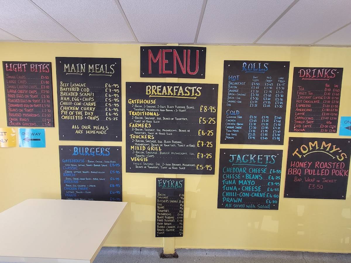 Menu at Gatehouse Diner & Coffee House, Aylesbury