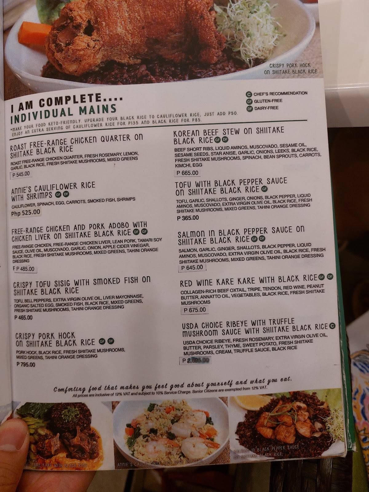 Menu at Happy Garden Cafe by Bizu, Makati