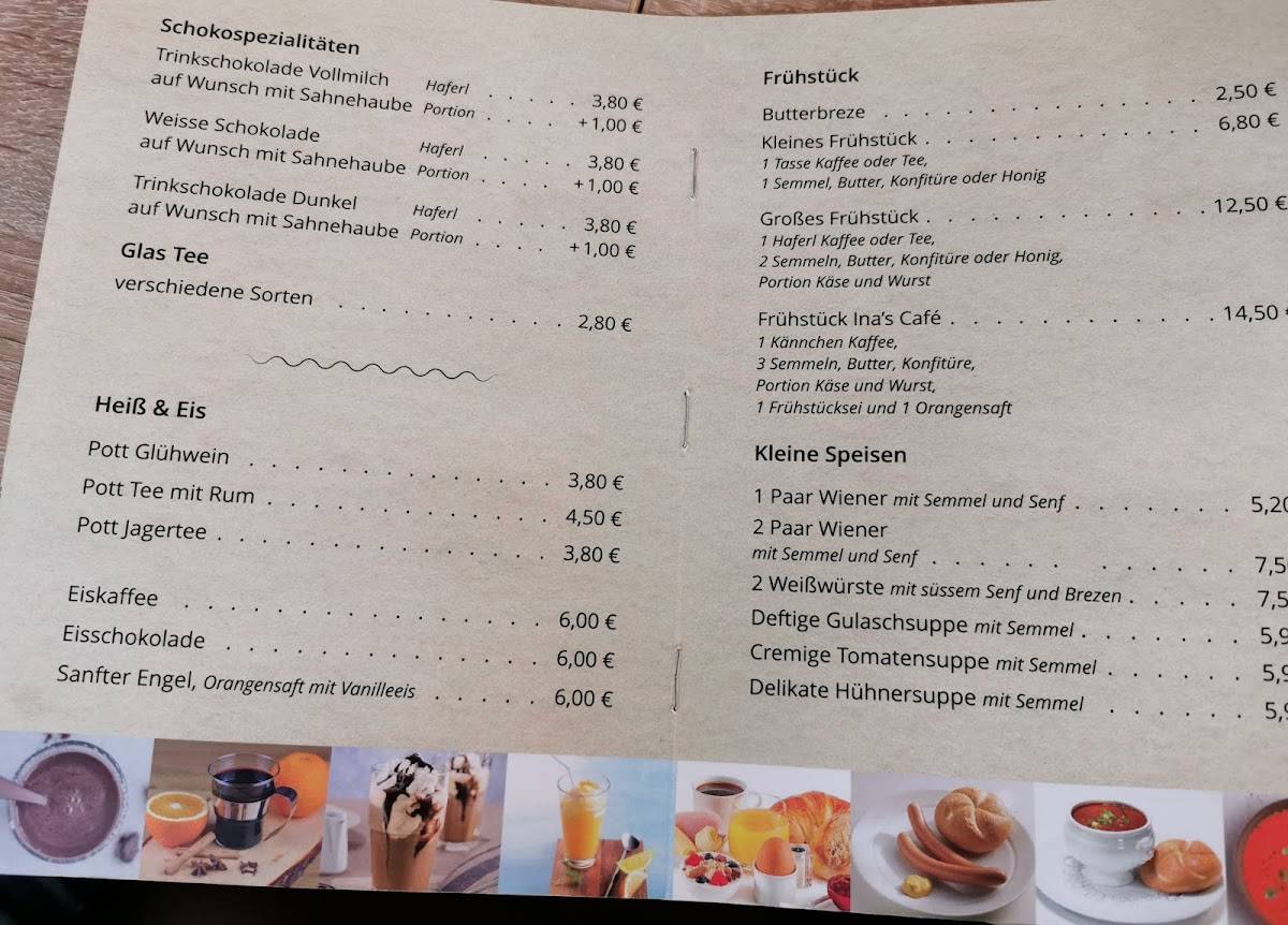 Speisekarte von Ina’s Café cafe, Zwiesel