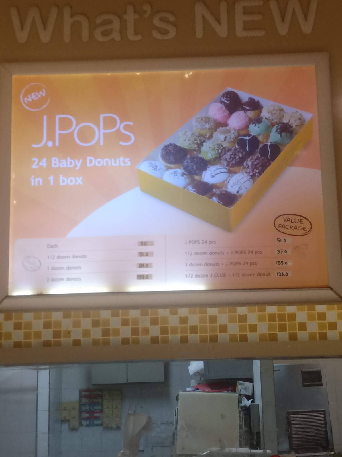 Carta del café J.Co Giant Ekstra Balikpapan, Balikpapan