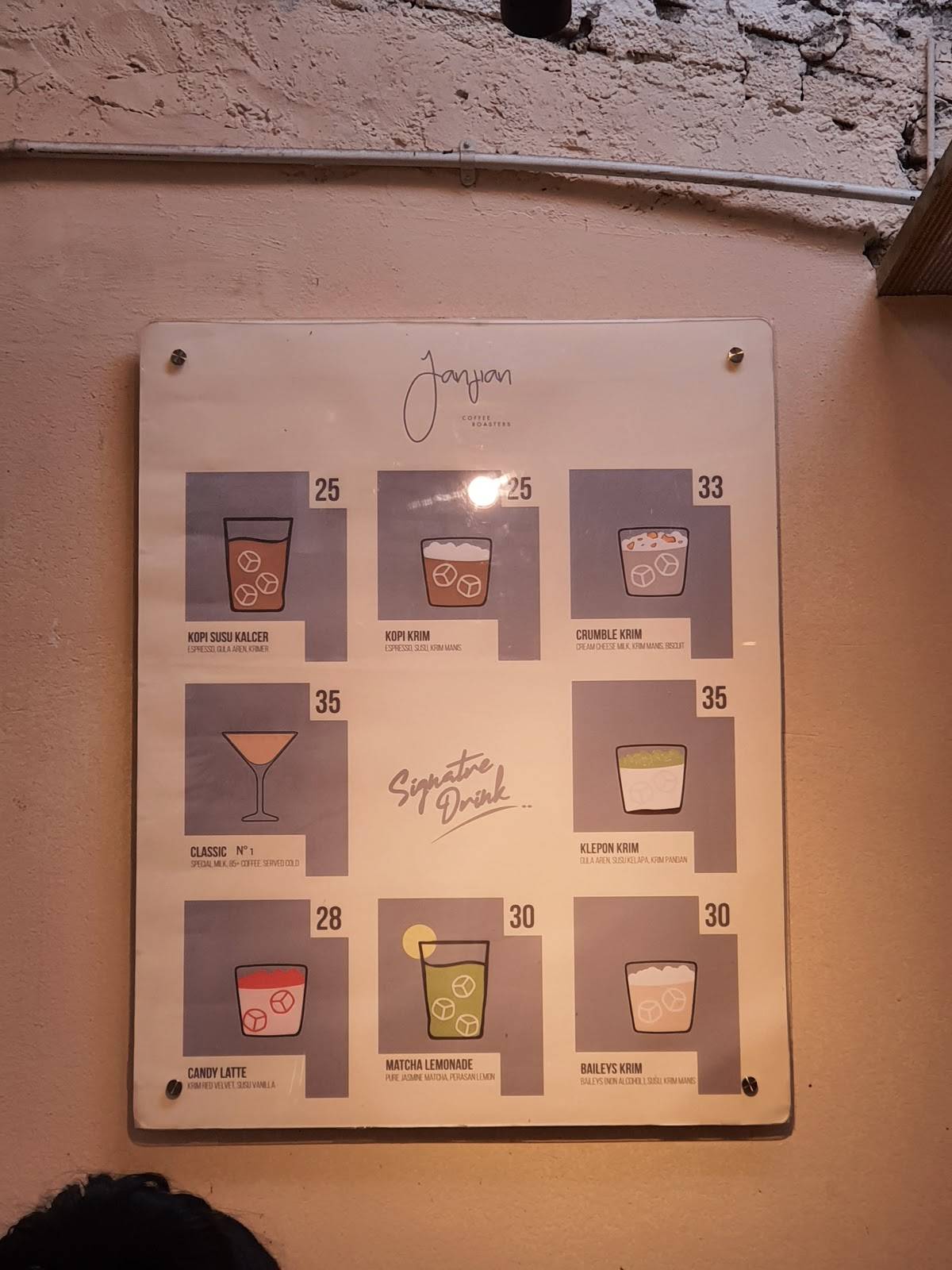 Menu at Janjian Coffee House Point, Bekasi Regency