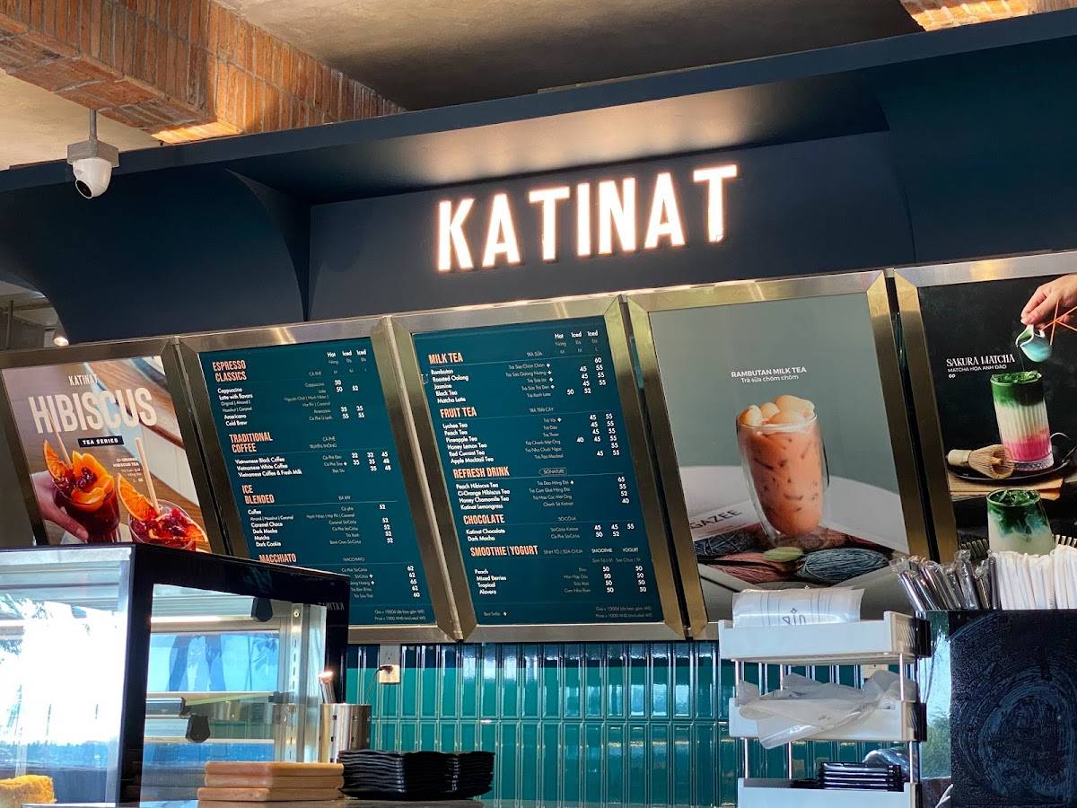 Menu at KATINAT Bình Dương cafe, Thu Dau Mot