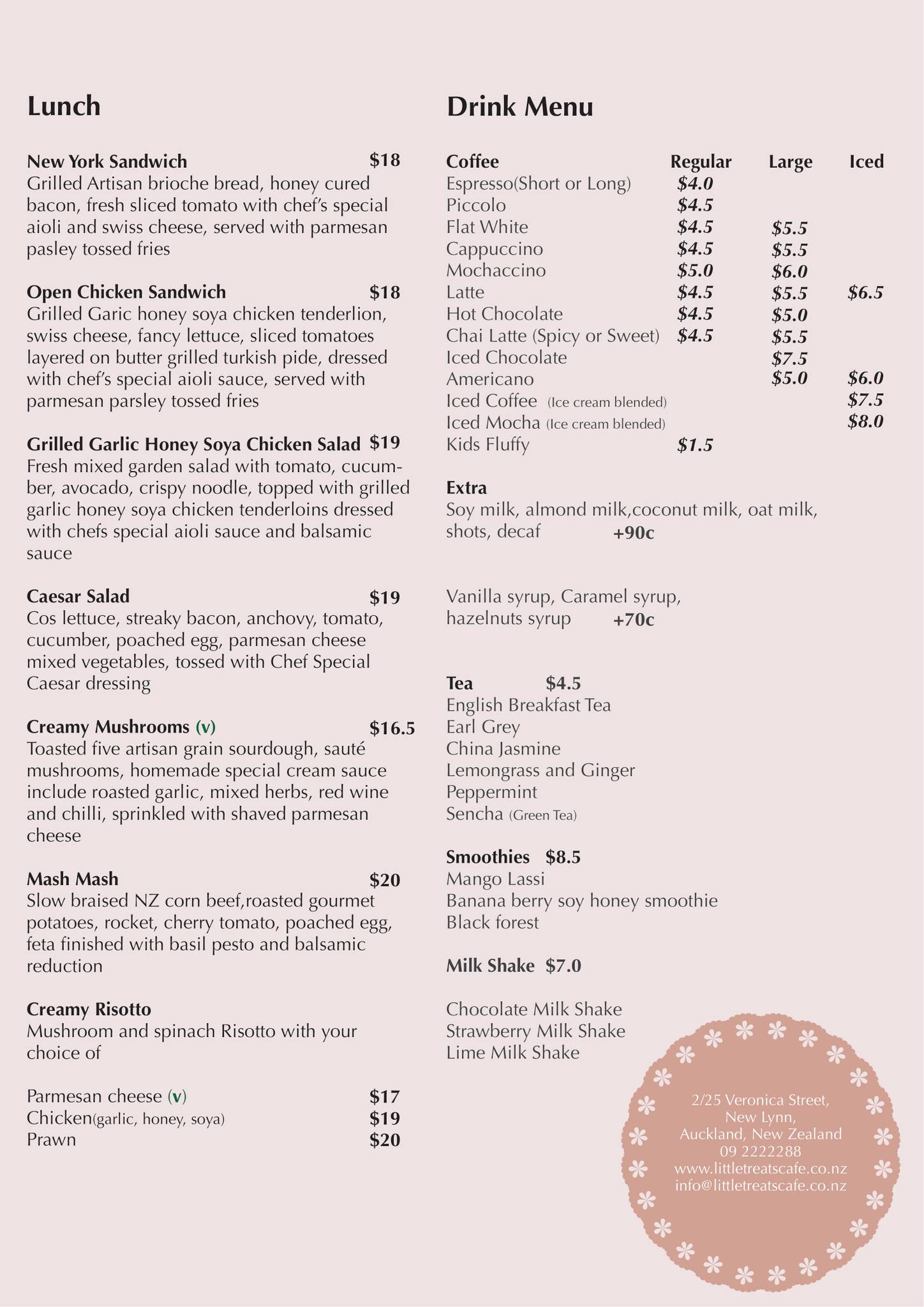 Menu at Little Treats Cafe New Lynn, Auckland