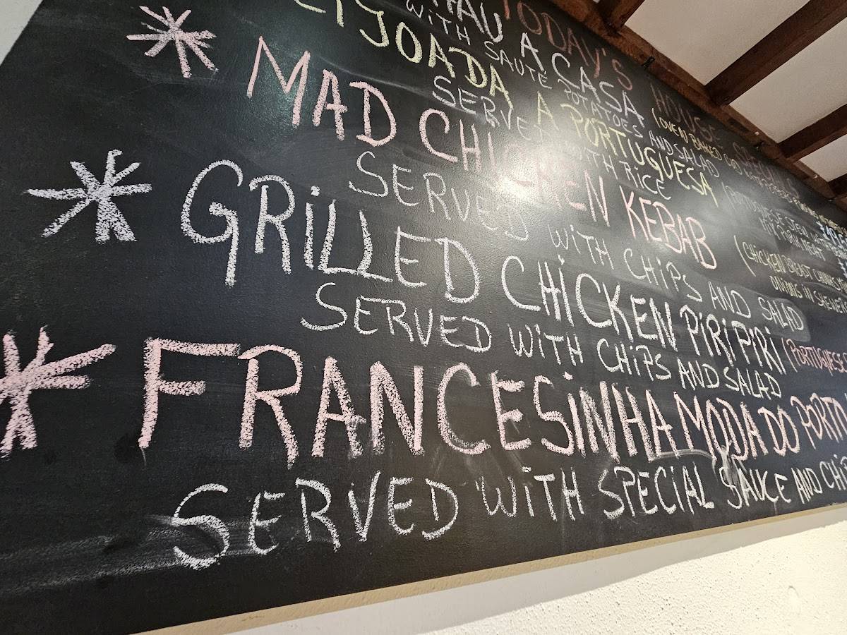 Carta de Mad Coffee Bar, Sutton