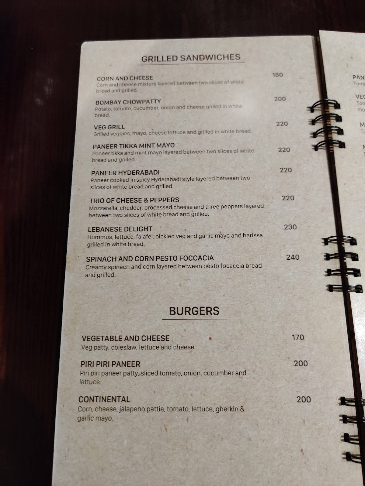 Menu at Cafe Niloufer Himayatnagar, Hyderabad