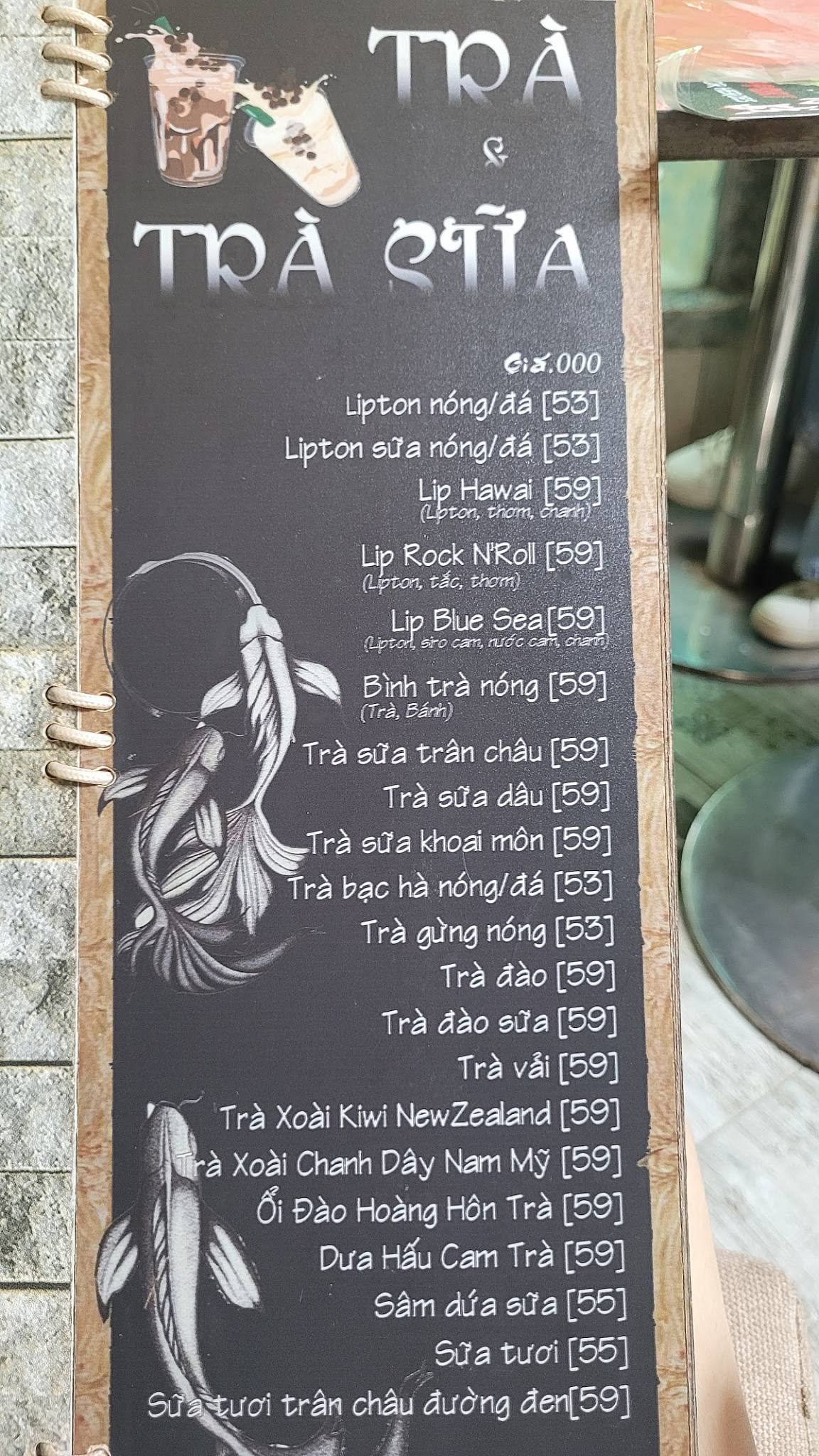 Menu at Oasis Cafe, Ho Chi Minh City, 176/1b Đ. Lê Văn Sỹ